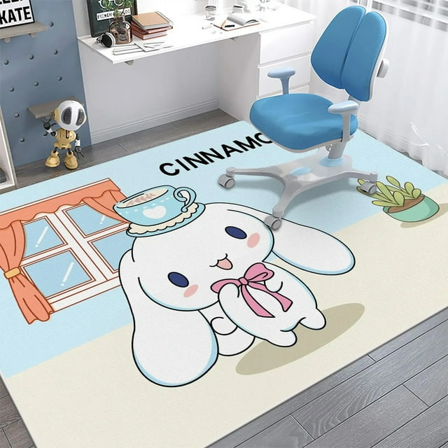 Sanrio Cartoon Cinnamoroll Plush Carpet Rug Cute Cinnamoroll Bedroom ...