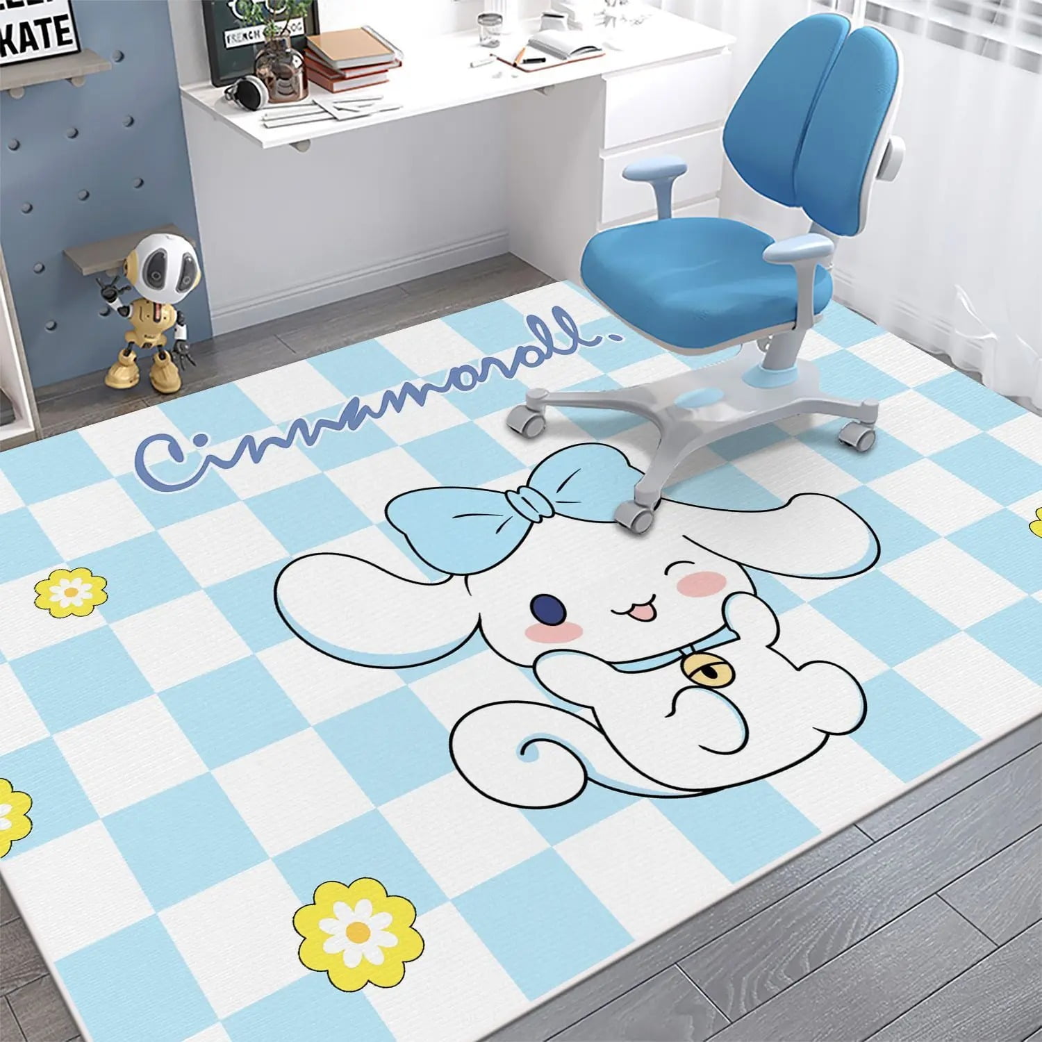 Sanrio Cartoon Cinnamoroll Plush Carpet Rug Cute Cinnamoroll Rug Floor ...