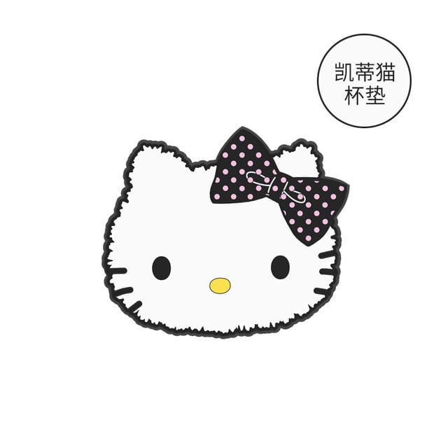 Sanrio Cartoon Cute Figure Hello Kitty Shaped Coaster Anime Kuromi ...