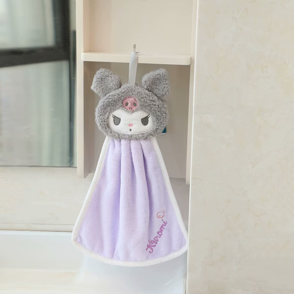 Sanrio Cartoon Hello Kitty Hand Towel Hanging Absorbent Small Square ...