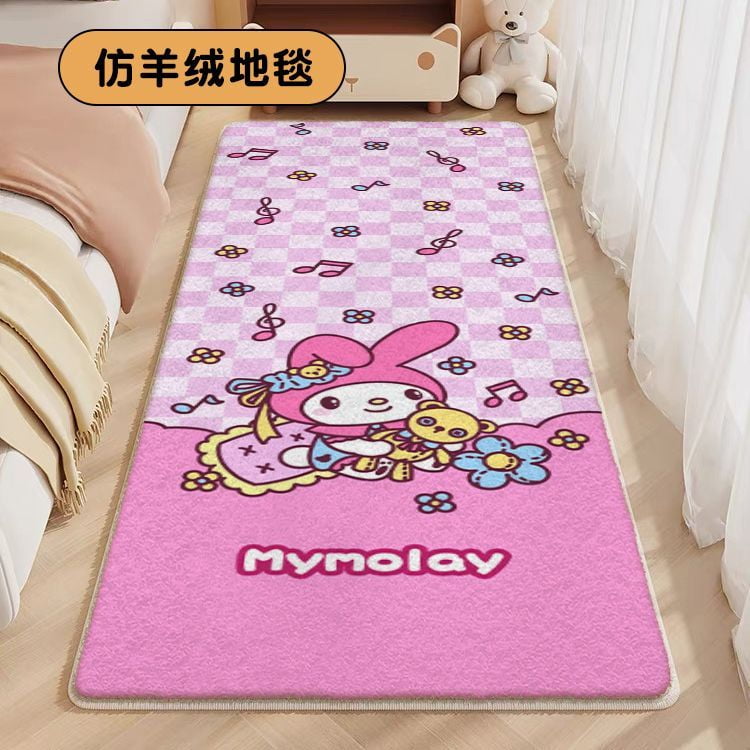 Sanrio Cartoon Hello Kitty Plush Carpet Lounge Rug Cute Cinnamoroll ...