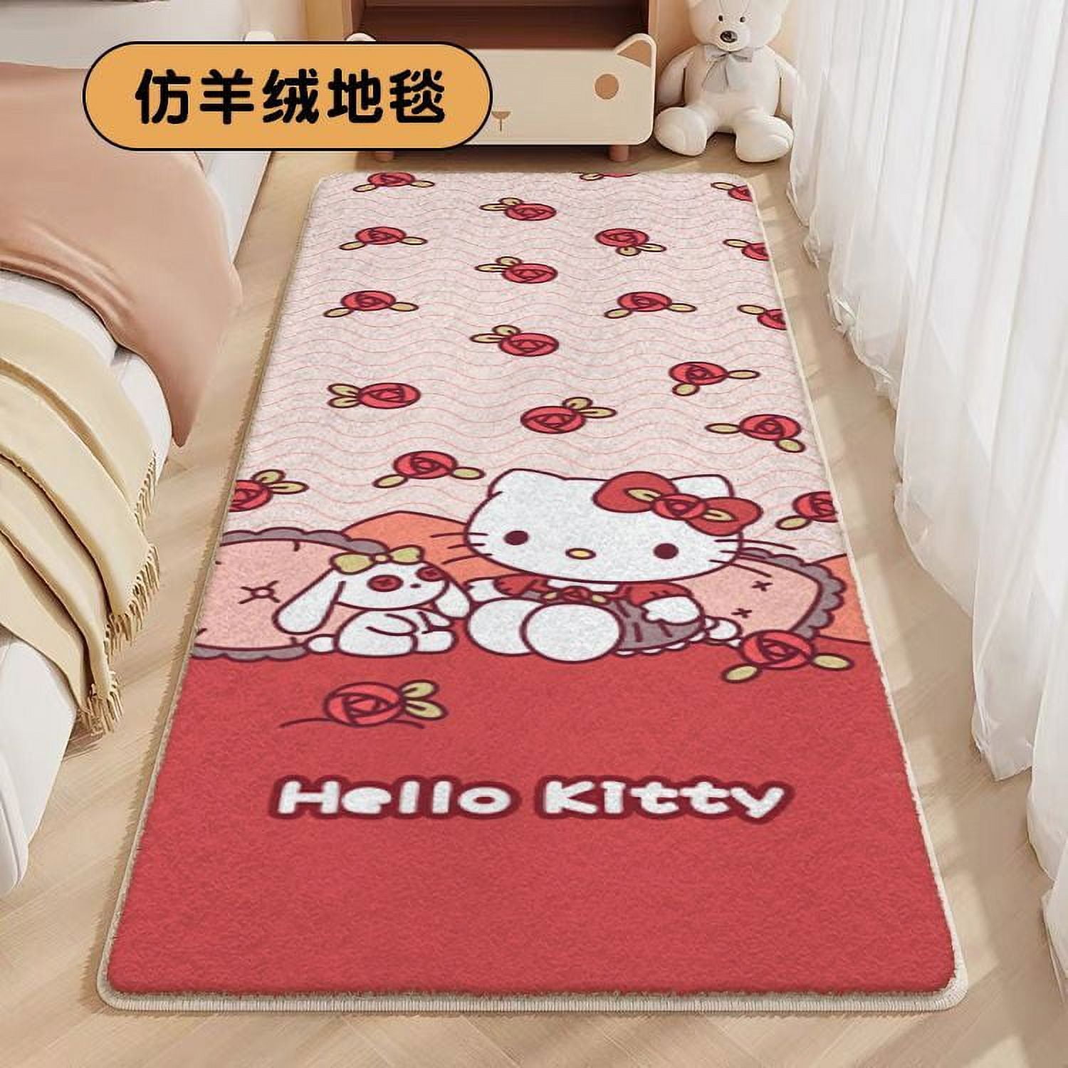 Sanrio Cartoon Hello Kitty Plush Carpet Lounge Rug Cute Cinnamoroll ...