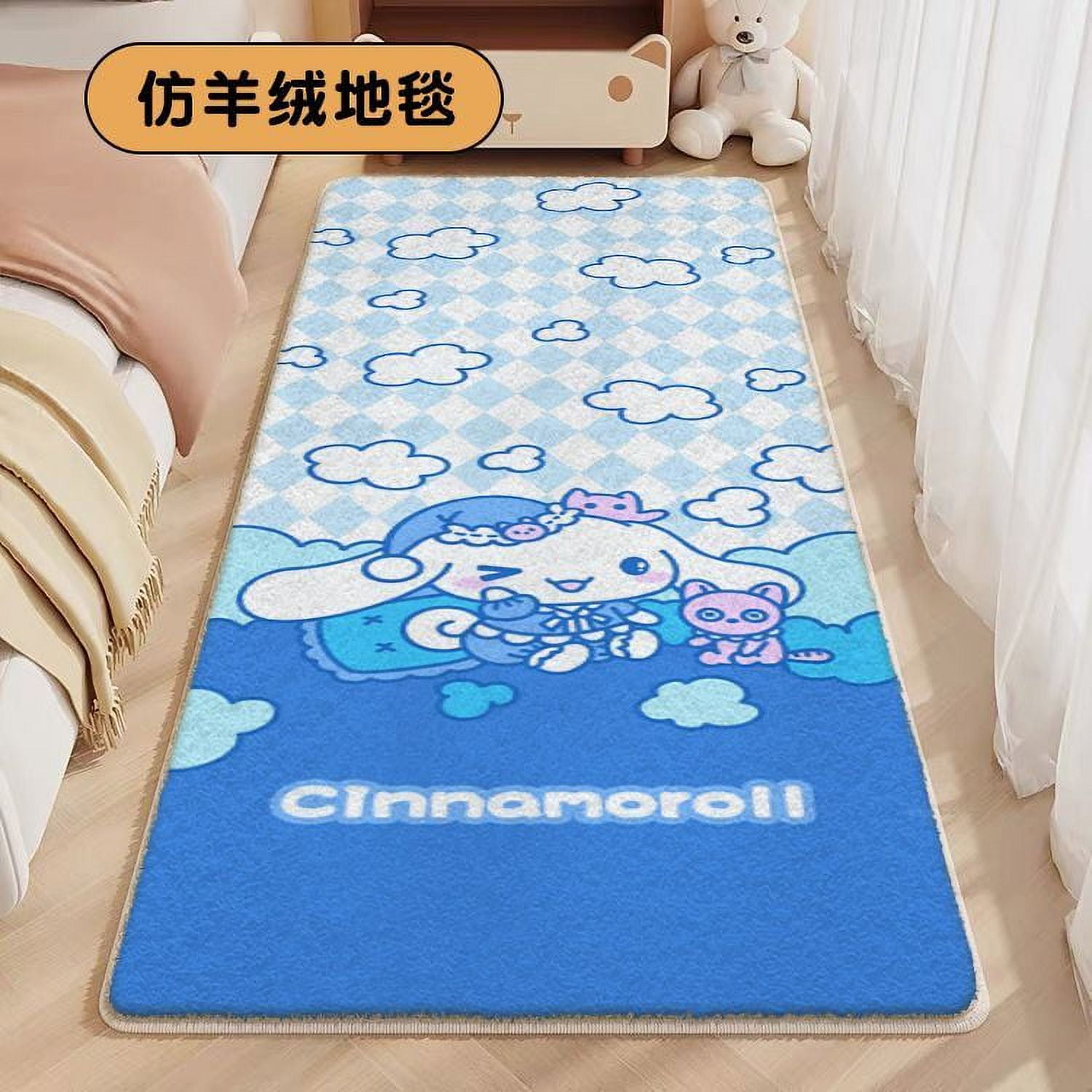 Sanrio Cartoon Hello Kitty Plush Carpet Lounge Rug Cute Cinnamoroll ...