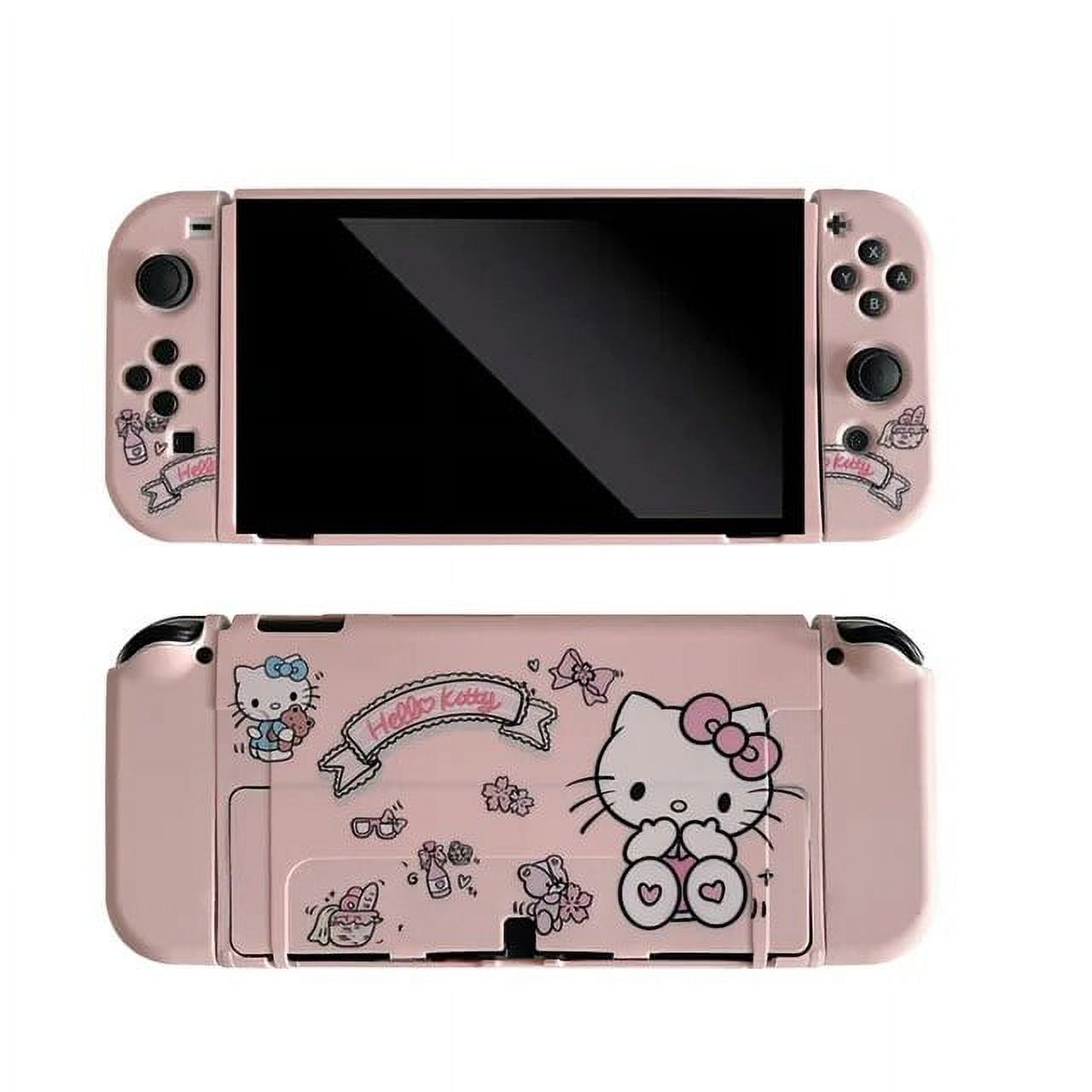 Sanrio Cartoon Hello Kitty Silicone Split Protective Case For Nintendo ...