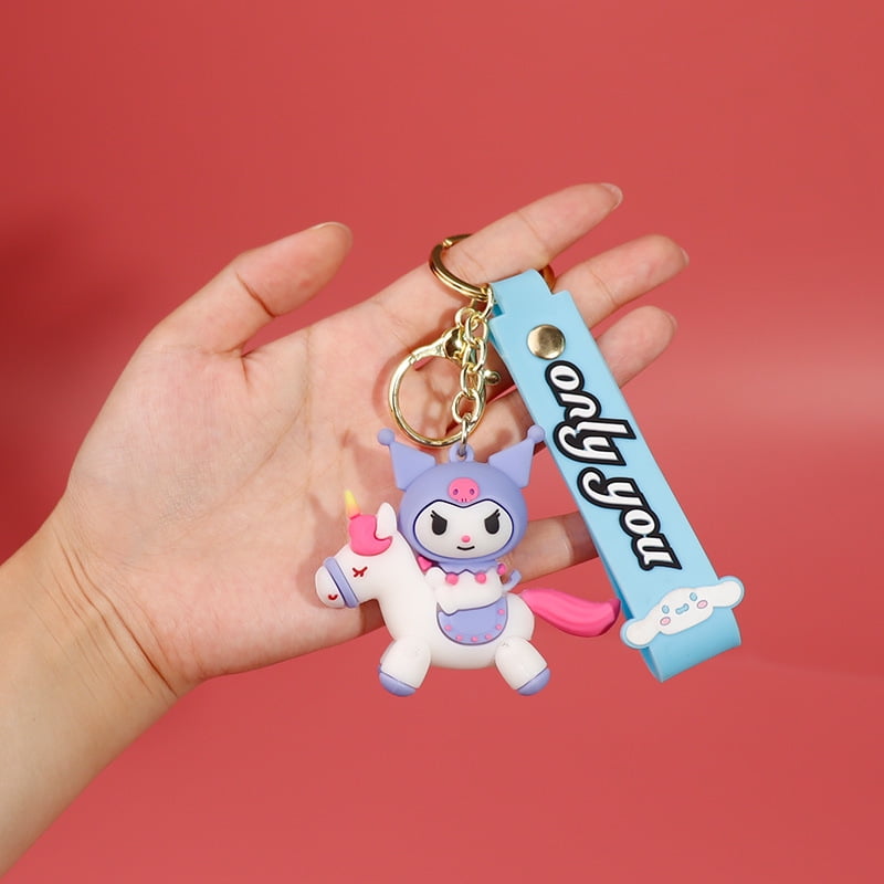 Sanrio Cartoon Keychains Keyring Key Chain Ring Clip Holder Organizer ...