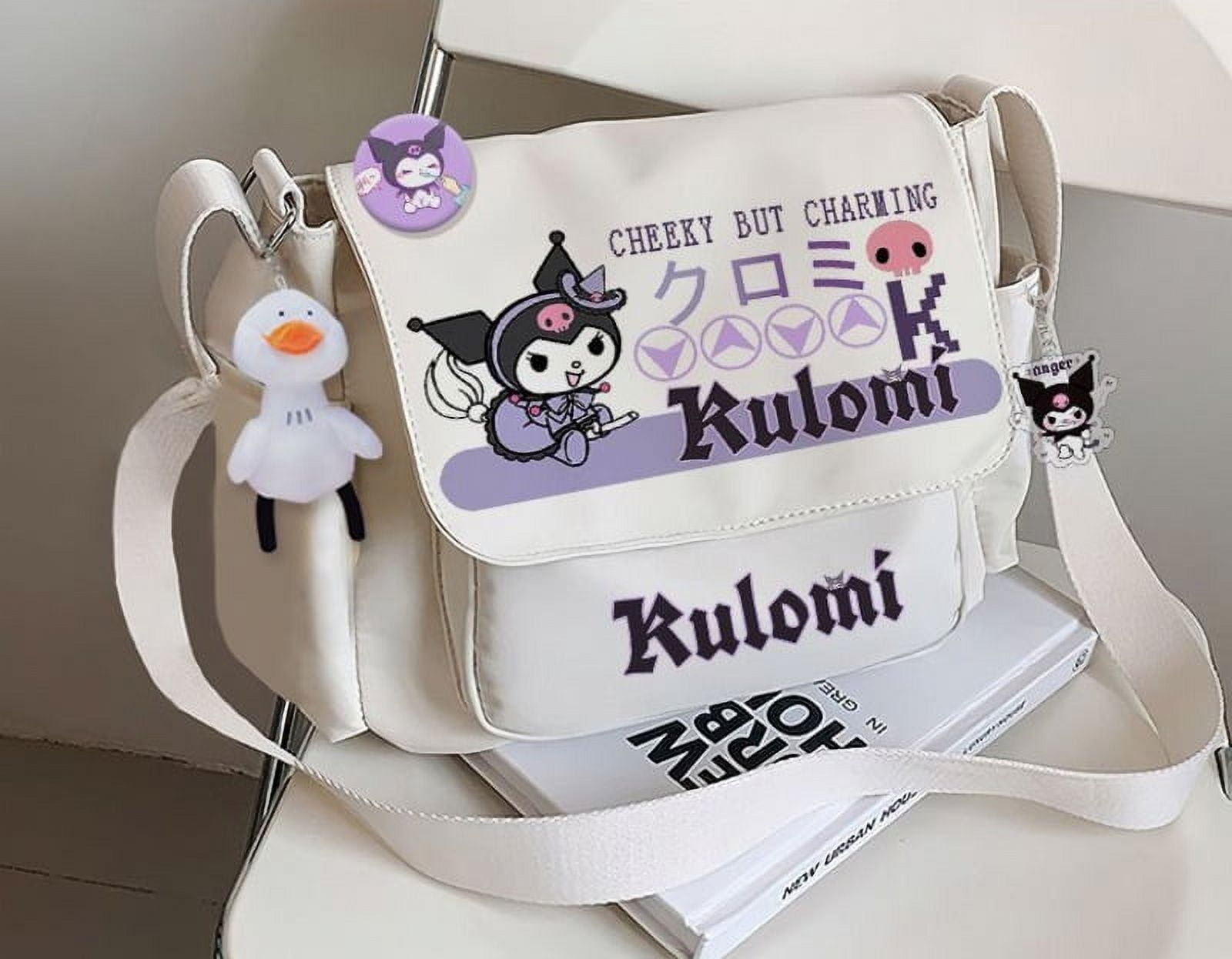Sanrio Cartoon Kuromi Skull Women Crossbody Bag Y2k Anime Cinnamoroll ...