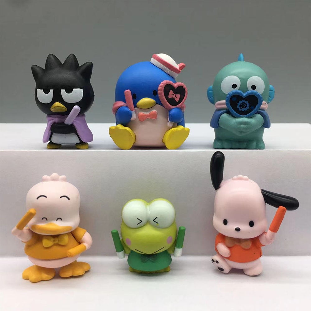 Sanrio Cartoon Model Pachacco XO Penguin Keroppi Anime Figure Figurines ...