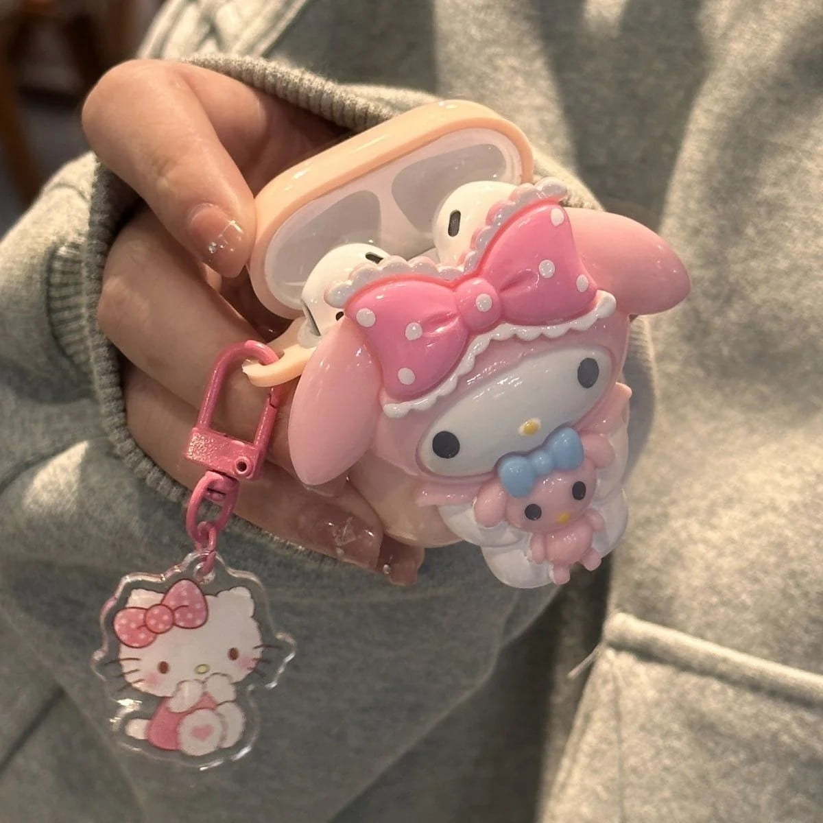 Sanrio Cartoon My Melody 3D Bluetooth-compatible Earphone Set PC Hard ...