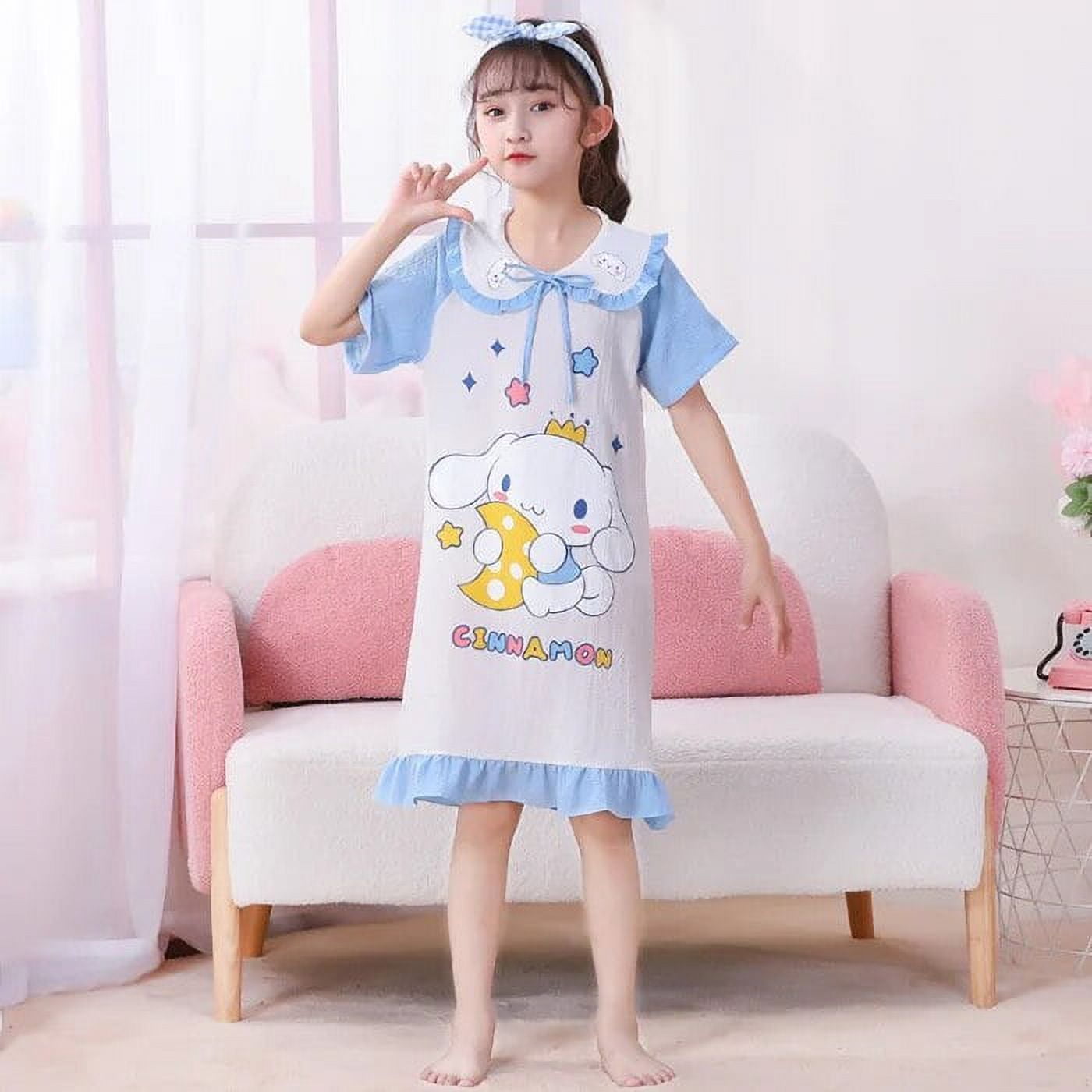 Sanrio Cartoon Pajamas home clothing Cinnamoroll Nightdress Cartoon ...