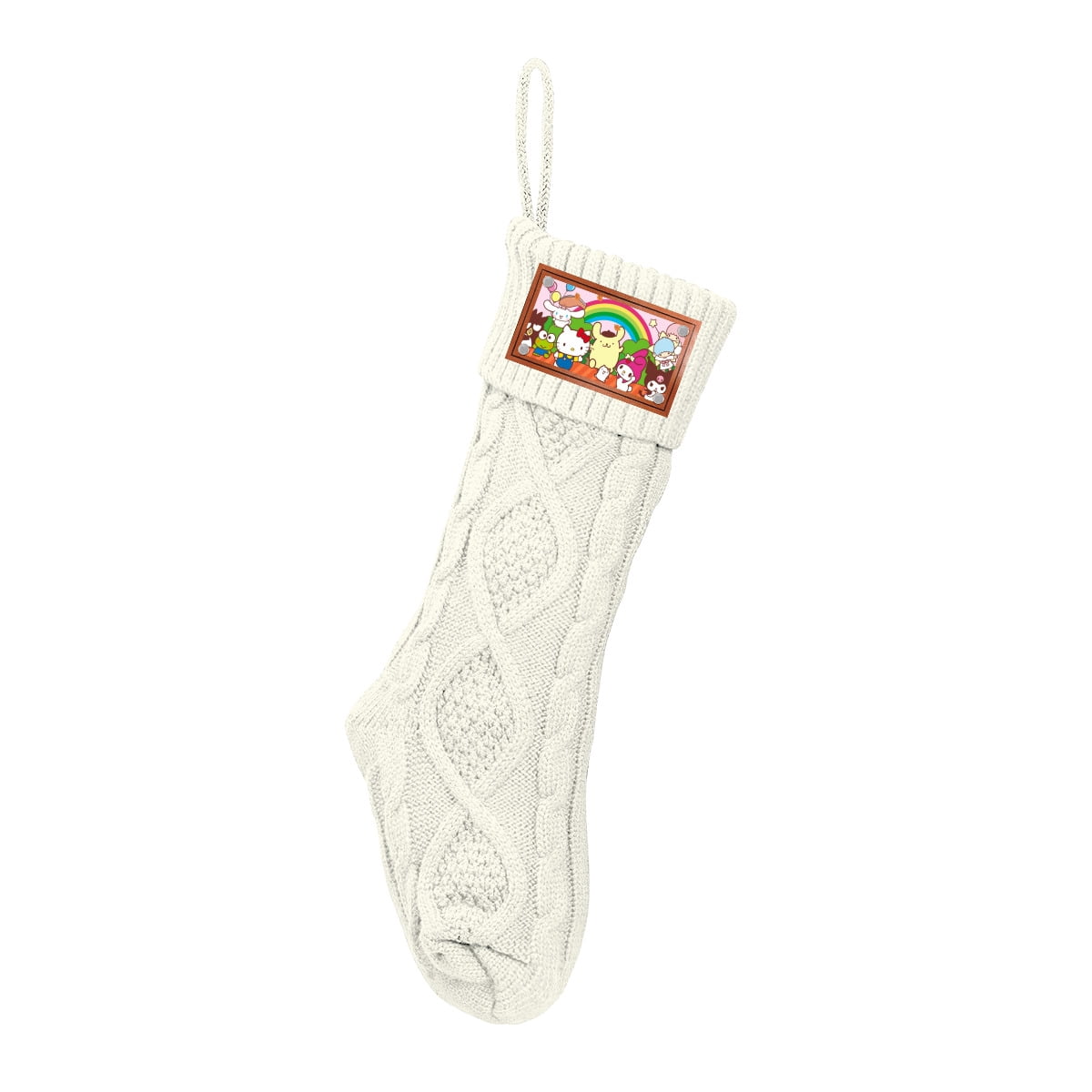 Sanrio Cartoon Personalized Christmas Stocking with Leather Family ...