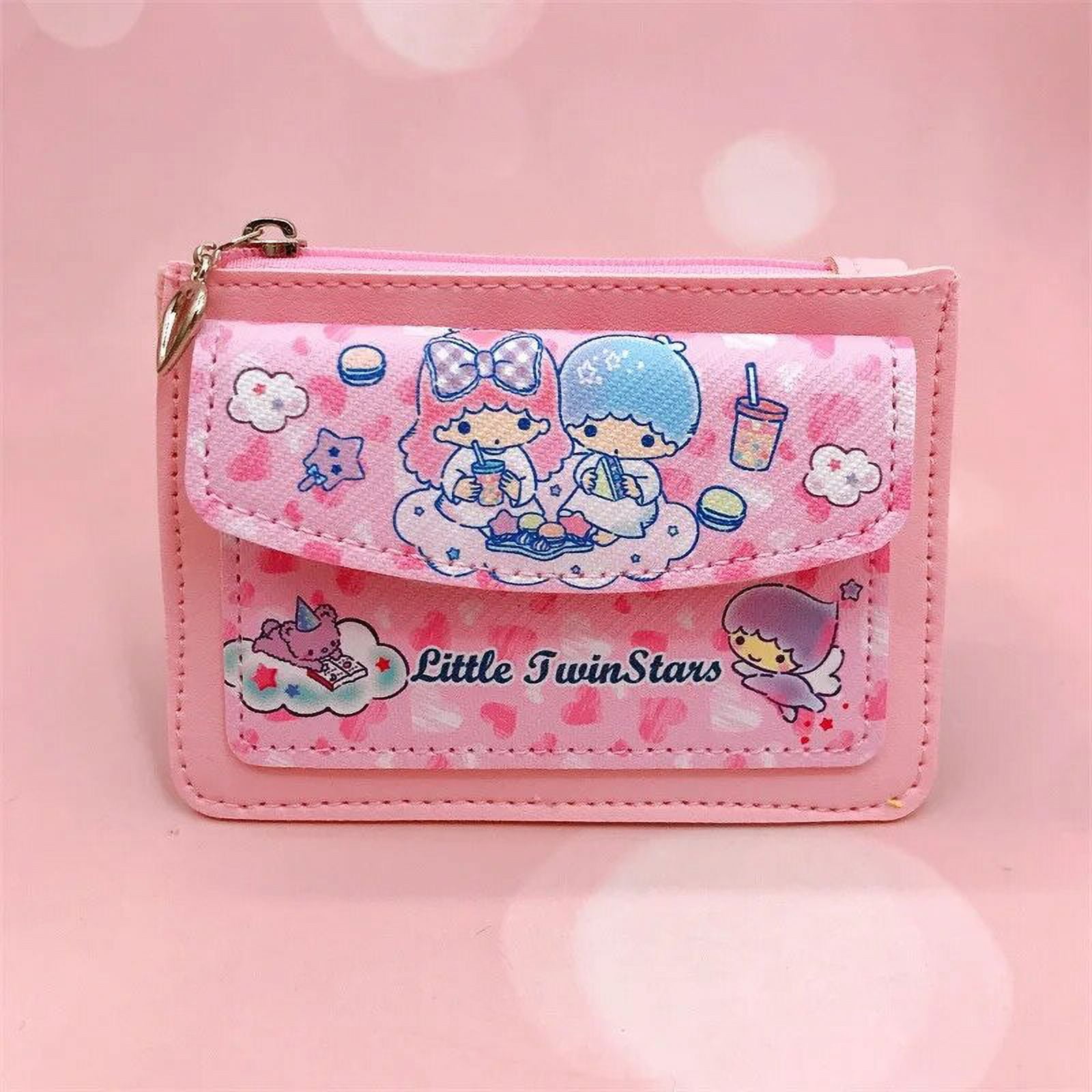 Sanrio Cartoon Pu Leather Wallet Hello Kitty Cinnamoroll Kuromi Melody ...
