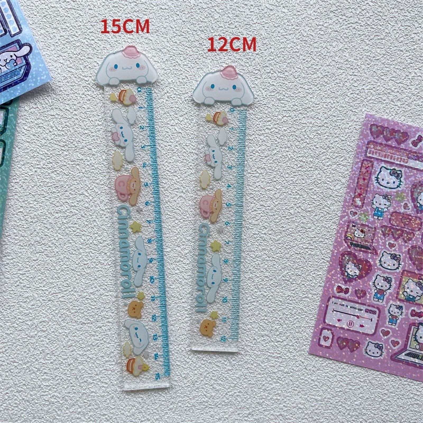 Sanrio Cartoon Ruler Cinnamoroll Acrylic Transparent Ruler Good Looking ...