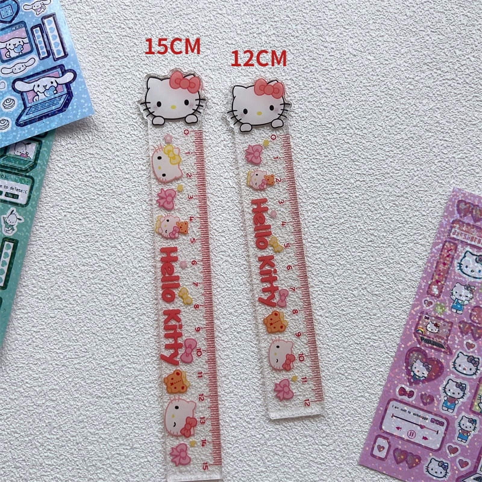 Sanrio Cartoon Ruler Cinnamoroll Acrylic Transparent Ruler Good Looking ...