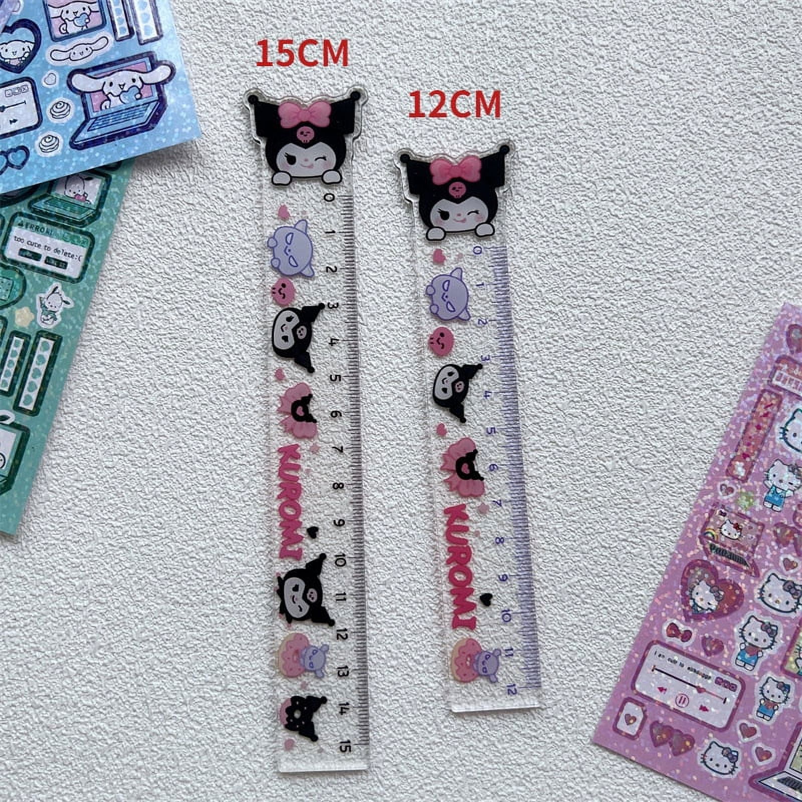 Sanrio Cartoon Ruler Cinnamoroll Acrylic Transparent Ruler Good Looking ...