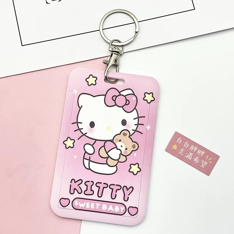 Sanrio Cartoons Card Cover Hello Kitty Melody Kulomi PVC Card Holder ...