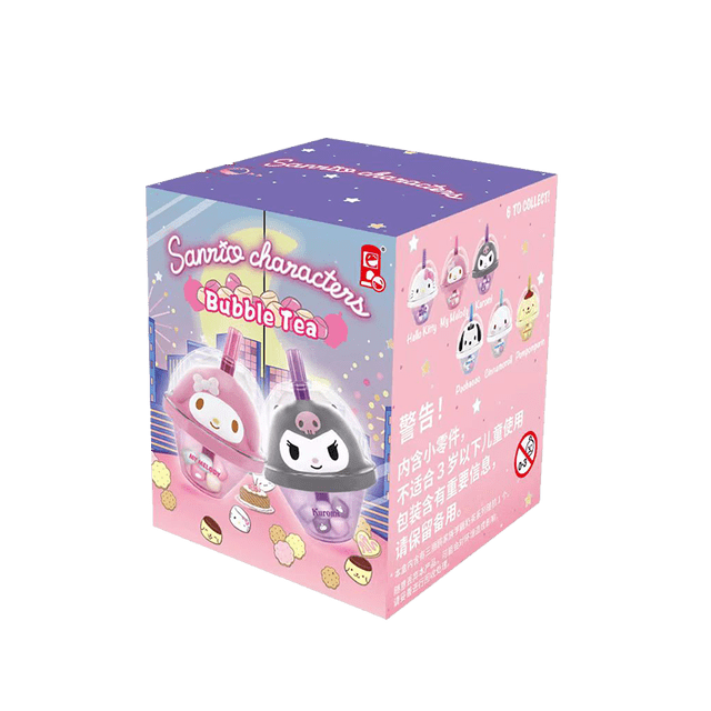 Sanrio Character Bubble Tea Cup Mini Taro Ball Kuromi Cute Blind Box My ...