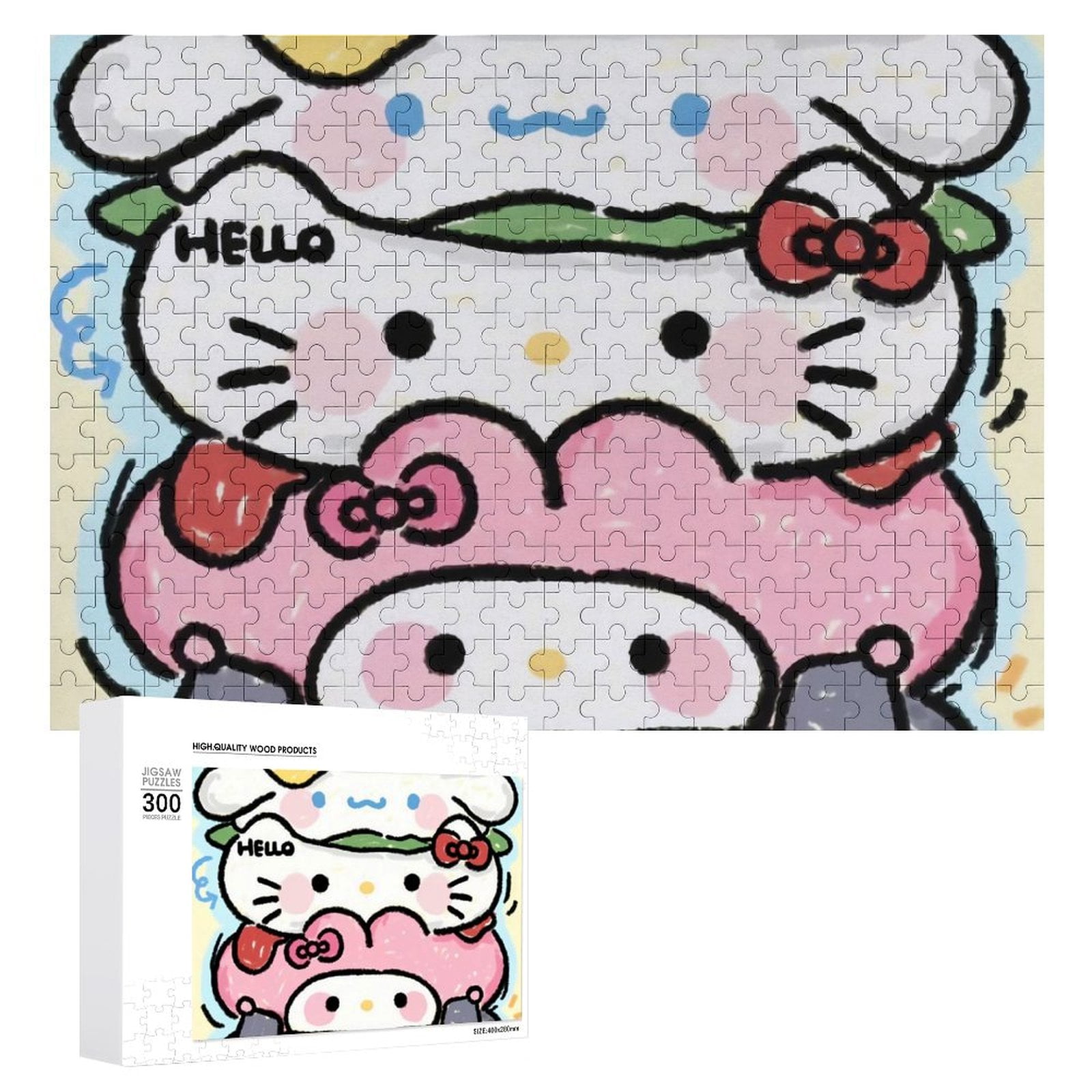 Sanrio Characters Hamburger Puzzles for Kids Ages 4-8,Educational Kids Puzzles Jigsaw Puzzles ...