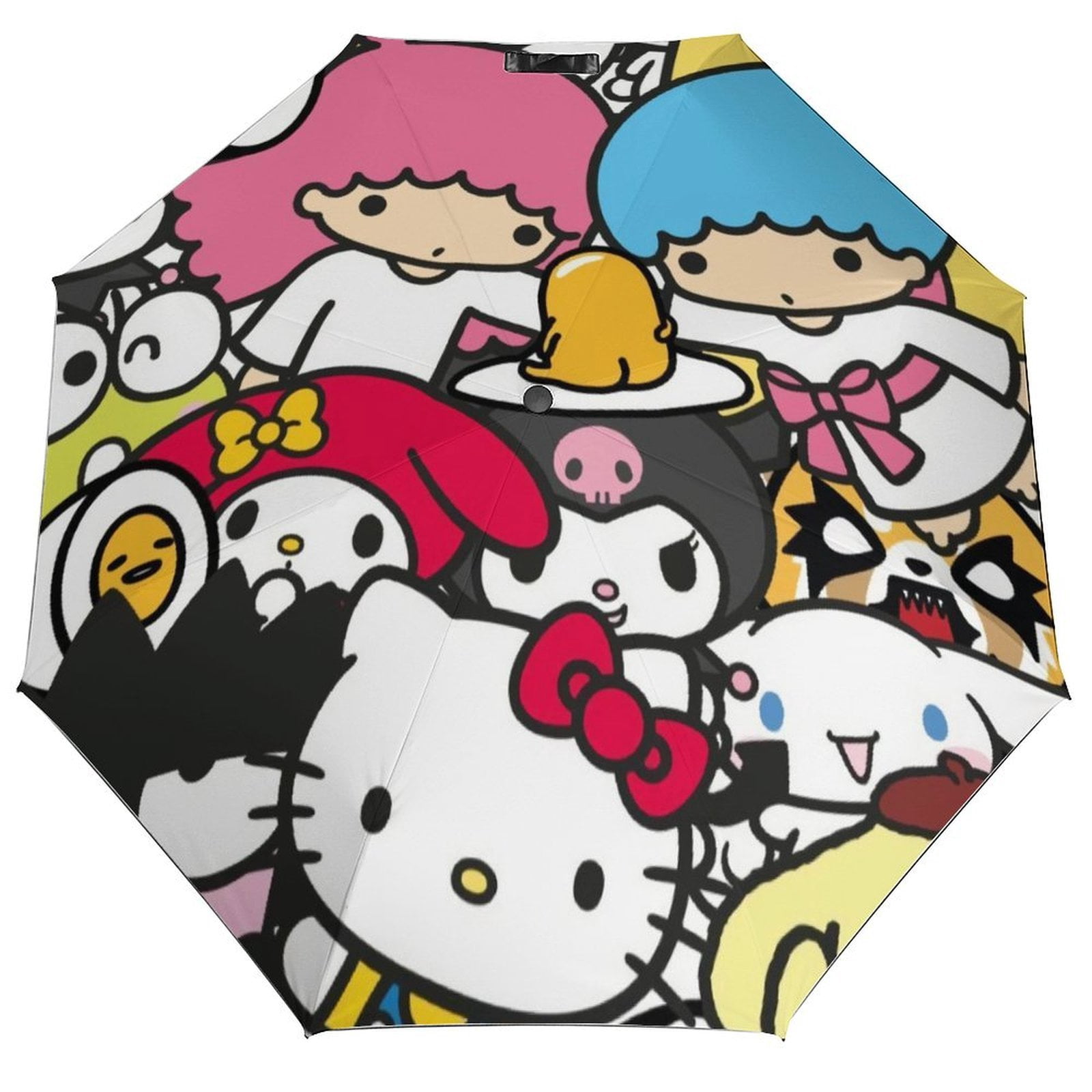 Sanrio-Characters Hello-Kitty Mymelody Kids Umbrella,Folding Telescopic ...
