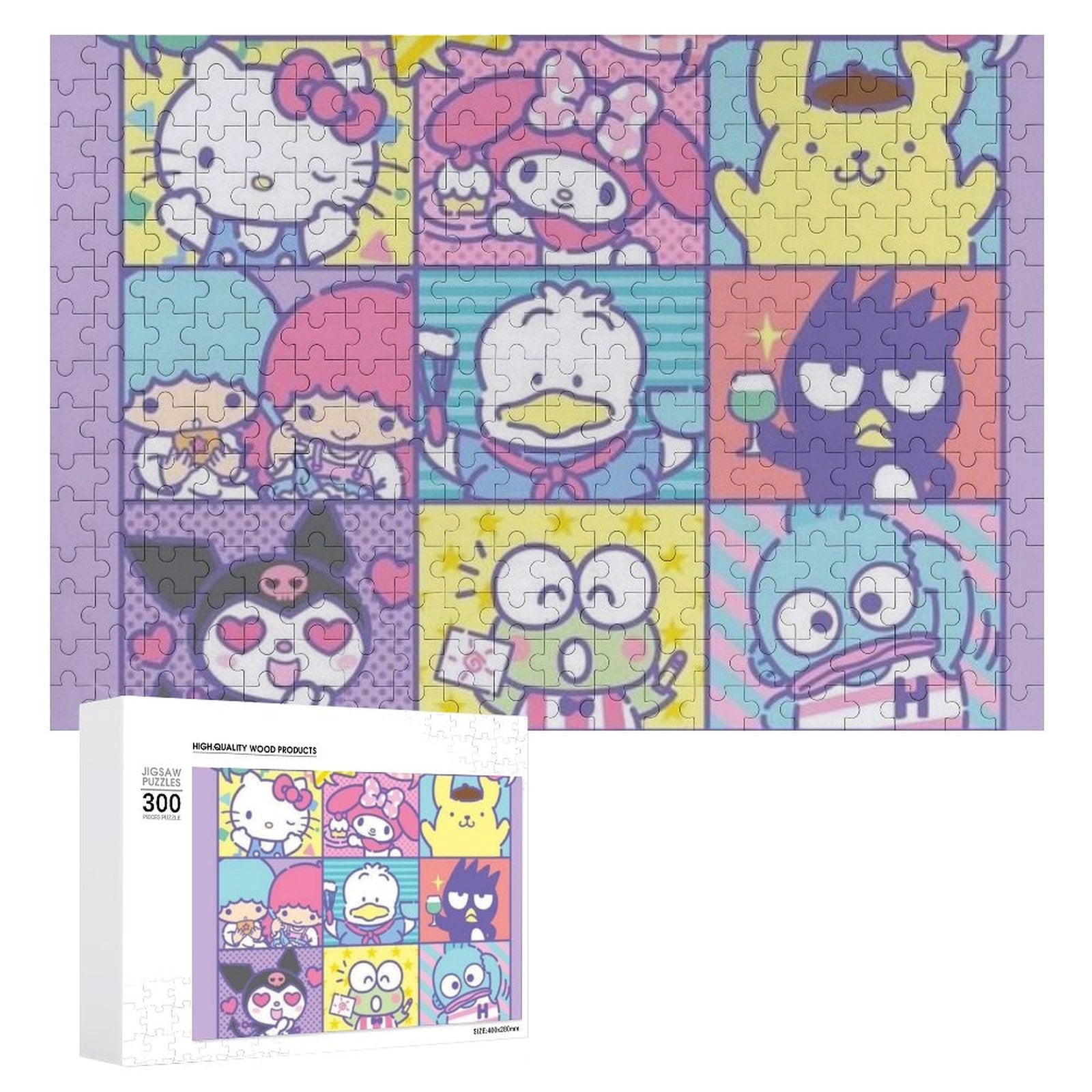 Sanrio Characters Hello-Kitty Mymelody Kuromi Cinnamoroll Puzzles for ...