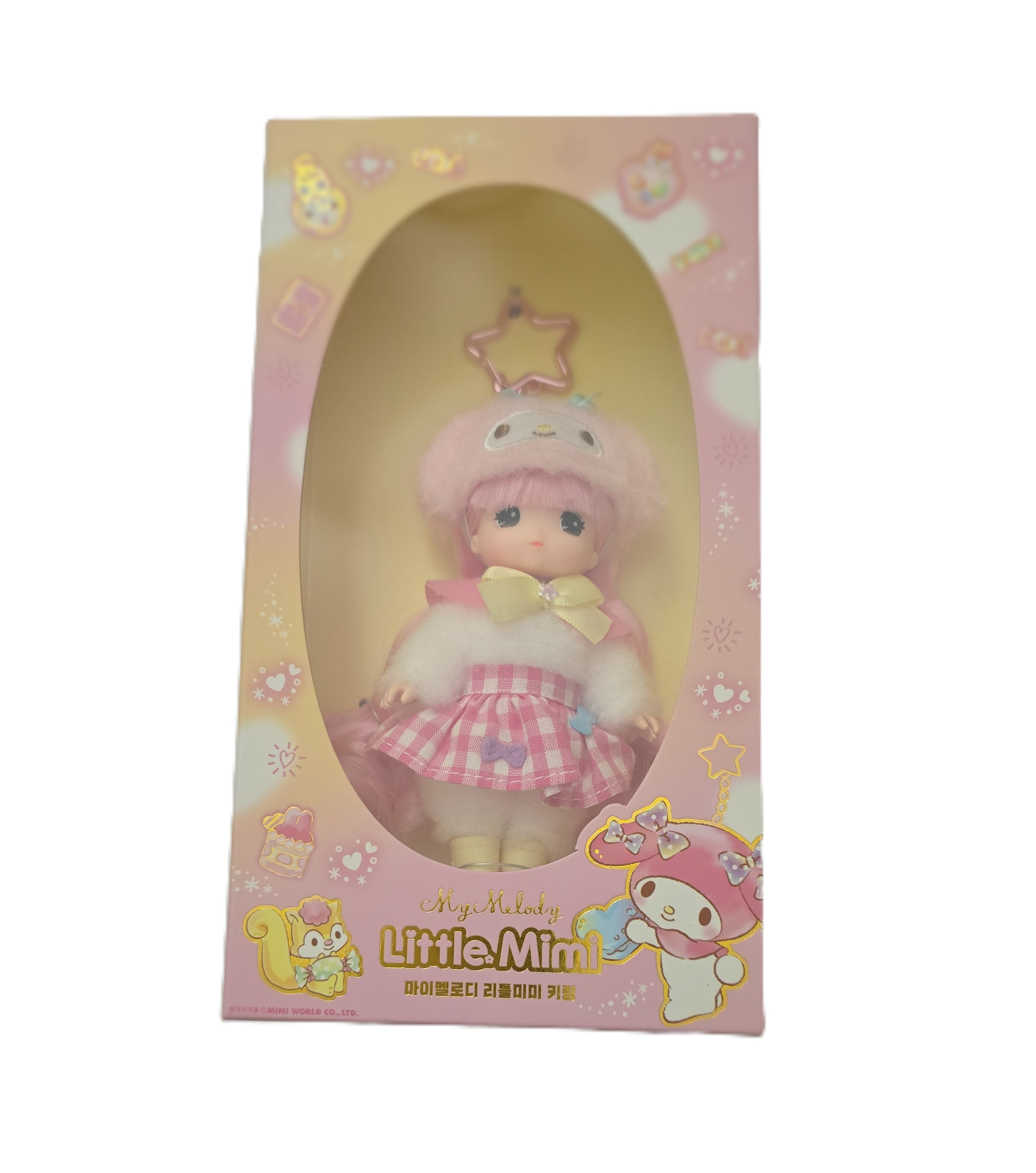 Sanrio Characters x Little Mimi Plush Doll Keychain MY MELODY - Walmart.com