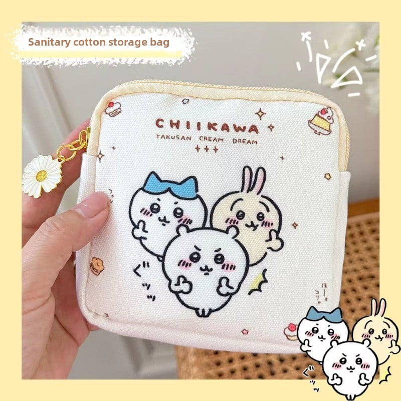 Sanrio Chiikawa Sanitary Napkin Bag Women Sanitary Napkin Tampon ...
