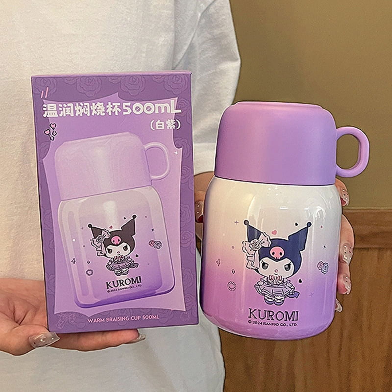 Sanrio Children's Thermos Cup Hello Kitty Kuromi Stainless Steel Stew ...