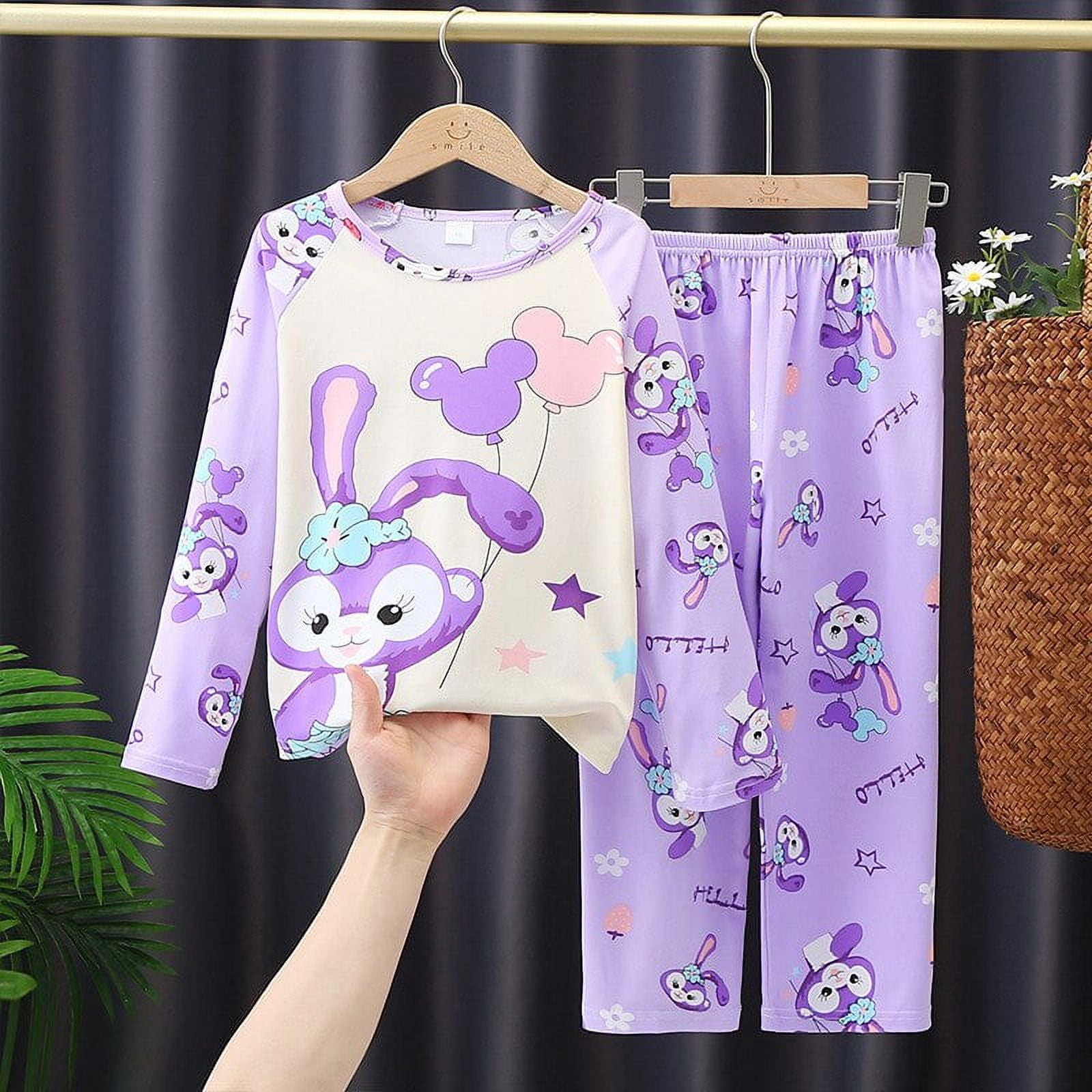 Sanrio Children Pajamas Long Sleeve Hello Kitty Cinnamoroll Underwater ...