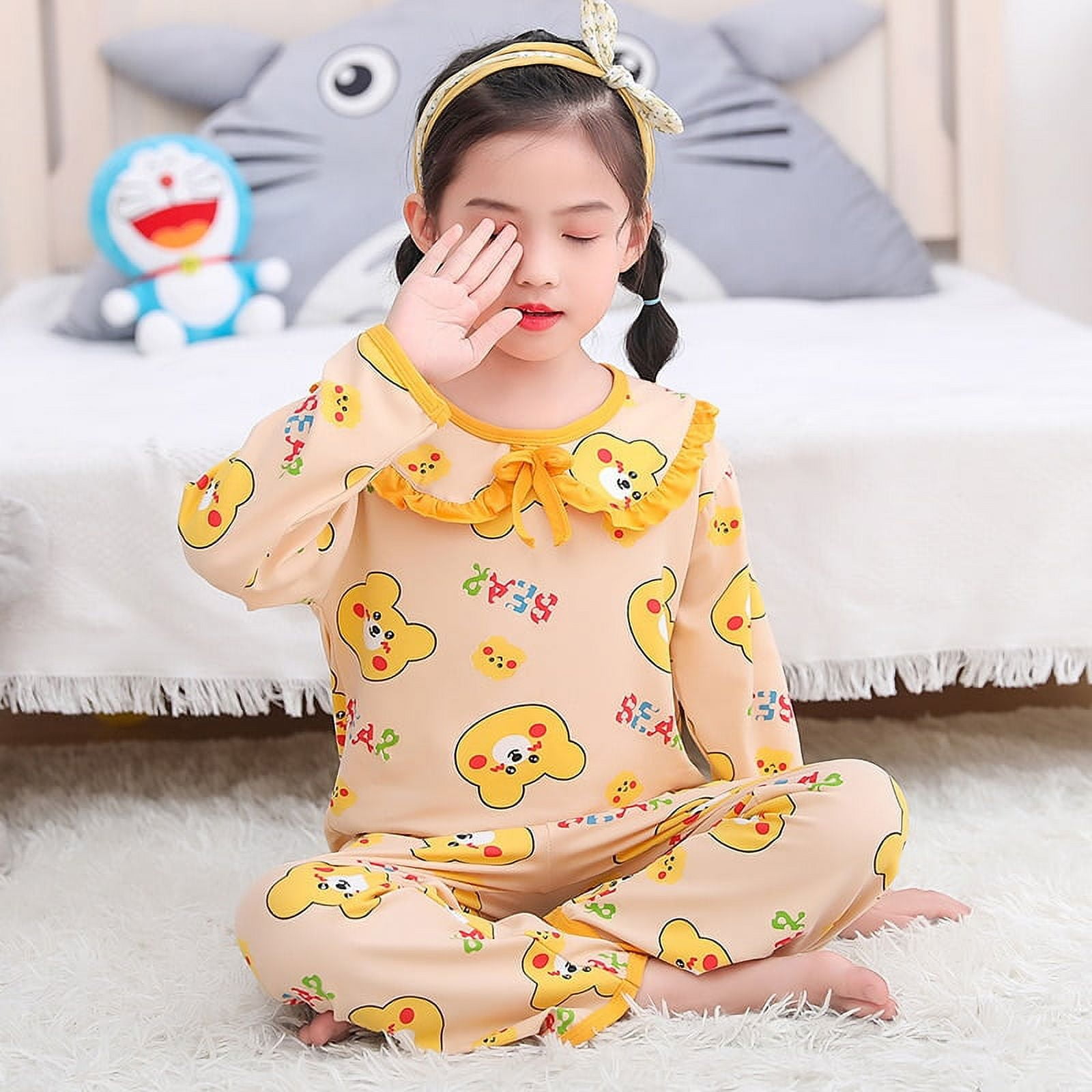Sanrio Children Pajamas Long Sleeve Hello Kitty Cinnamoroll Underwater ...