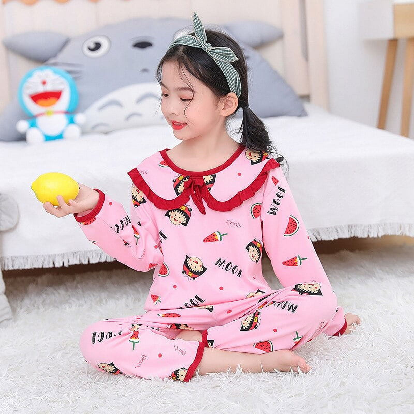 Sanrio Children Pajamas Long Sleeve Hello Kitty Cinnamoroll Underwater ...