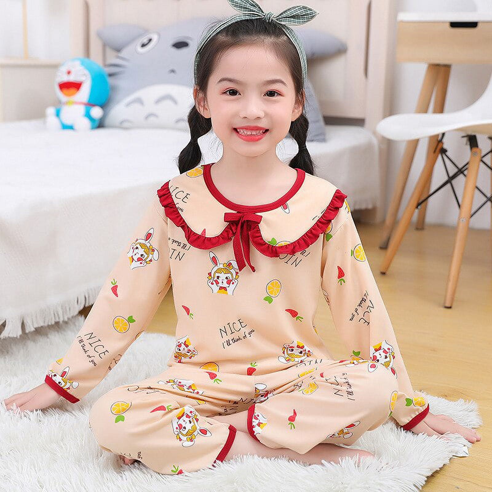 Sanrio Children Pajamas Long Sleeve Hello Kitty Cinnamoroll Underwater ...