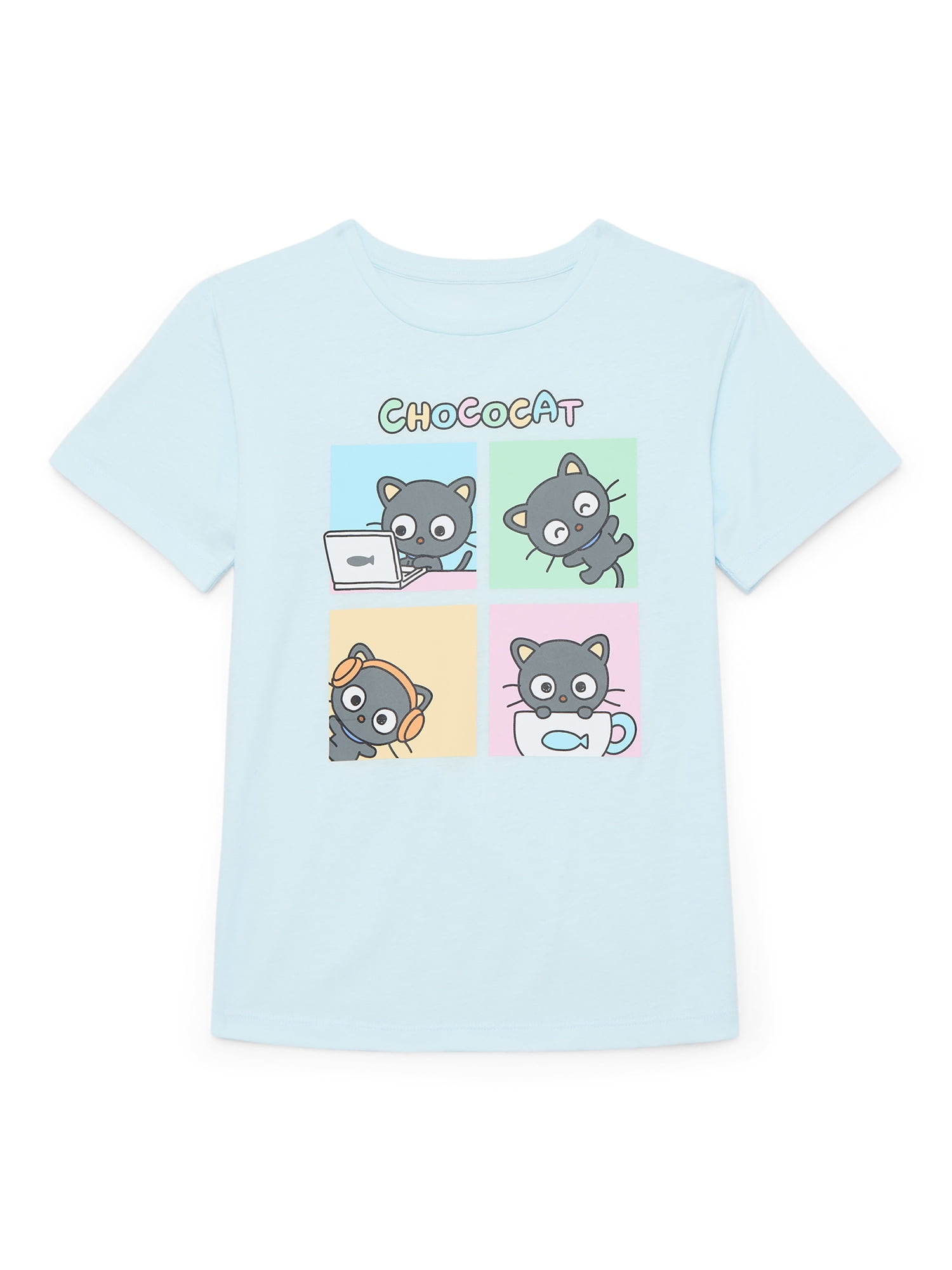 Sanrio Chococat Girls Graphic Tee with Short Sleeves, Sizes 4-18 ...