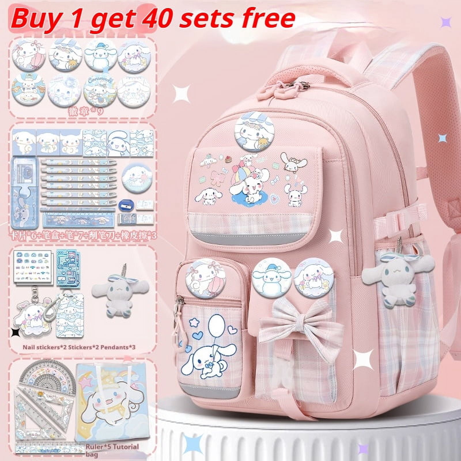 Sanrio Cinnamon Dog Cute Fashion Print School Bag Students, Stylish ...