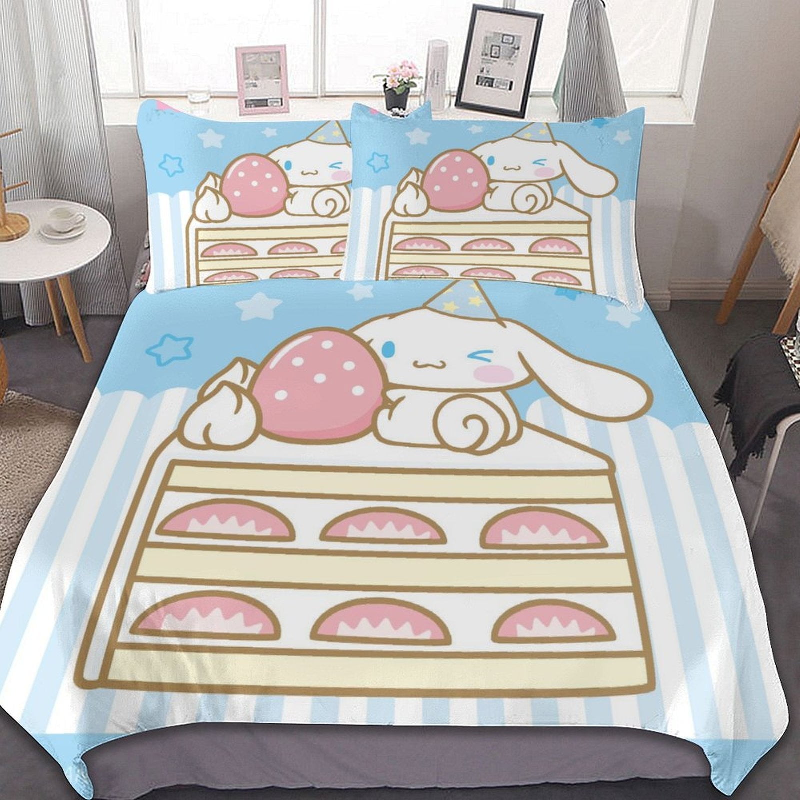 Sanrio Cinnamoroll Bed Duvet Cover Microfiber Bedding Sets 3D Printed ...