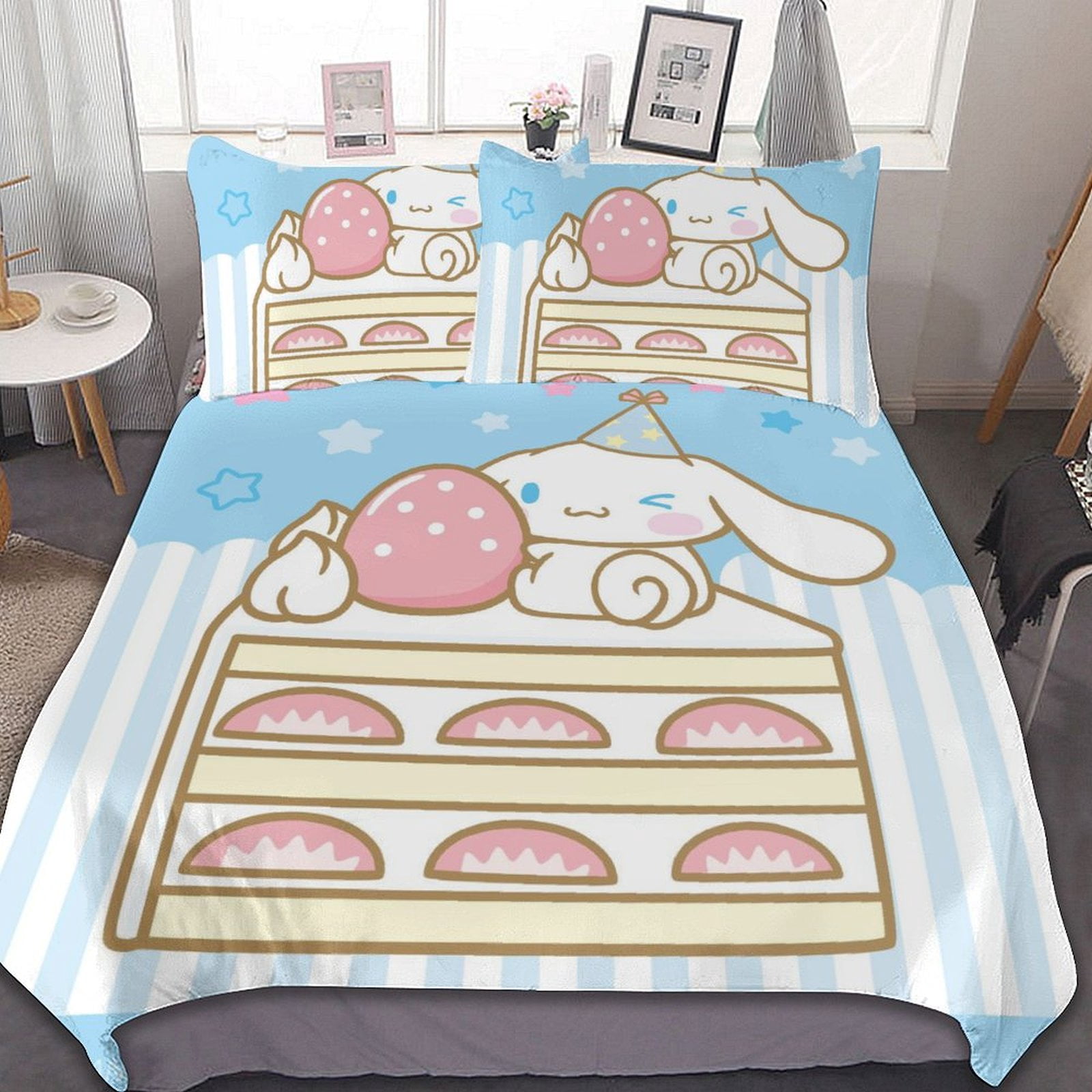 Sanrio Cinnamoroll Bed Duvet Cover Microfiber Bedding Sets 3D Printed ...