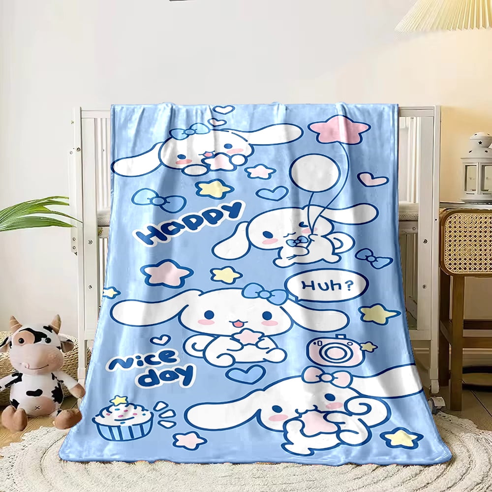 Sanrio Cinnamoroll Blanket Hello Kitty Cartoon Print Flannel Office ...