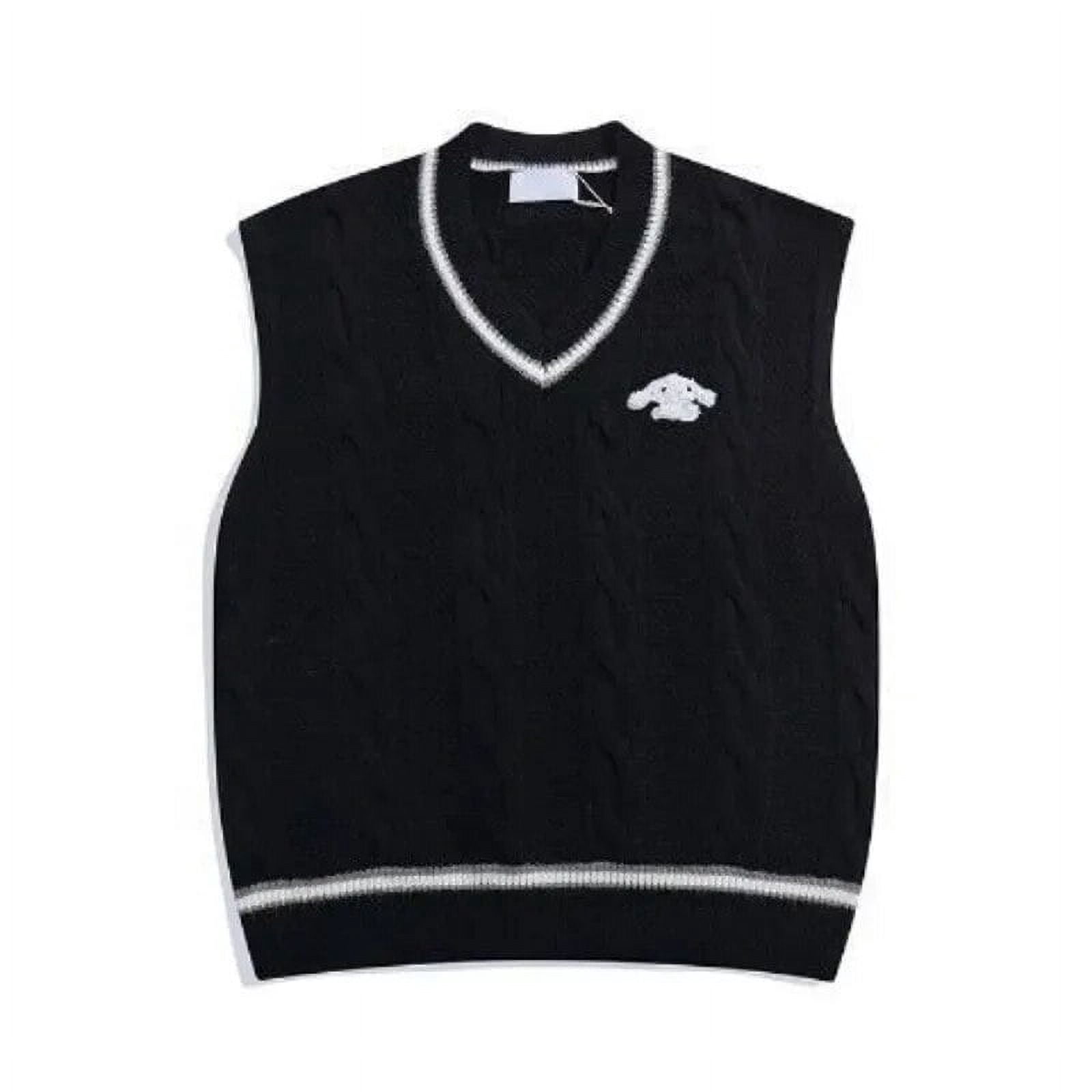 Sanrio Cinnamoroll British Style Inner Jumper Vest V-neck Knitted ...