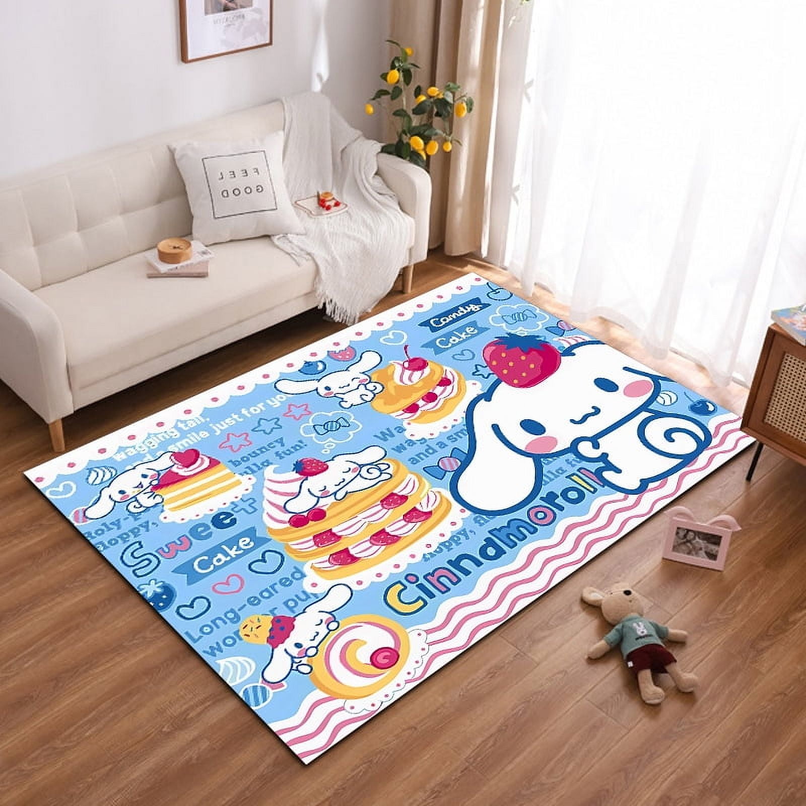 Sanrio Cinnamoroll Carpet Living Room Home Decoration,Table Rug Bedside ...