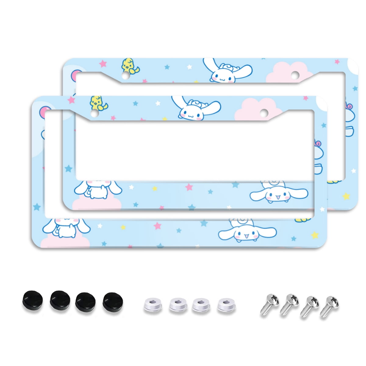 Sanrio Cinnamoroll Cartoon Car License Plate Frame 2 Pack, License ...