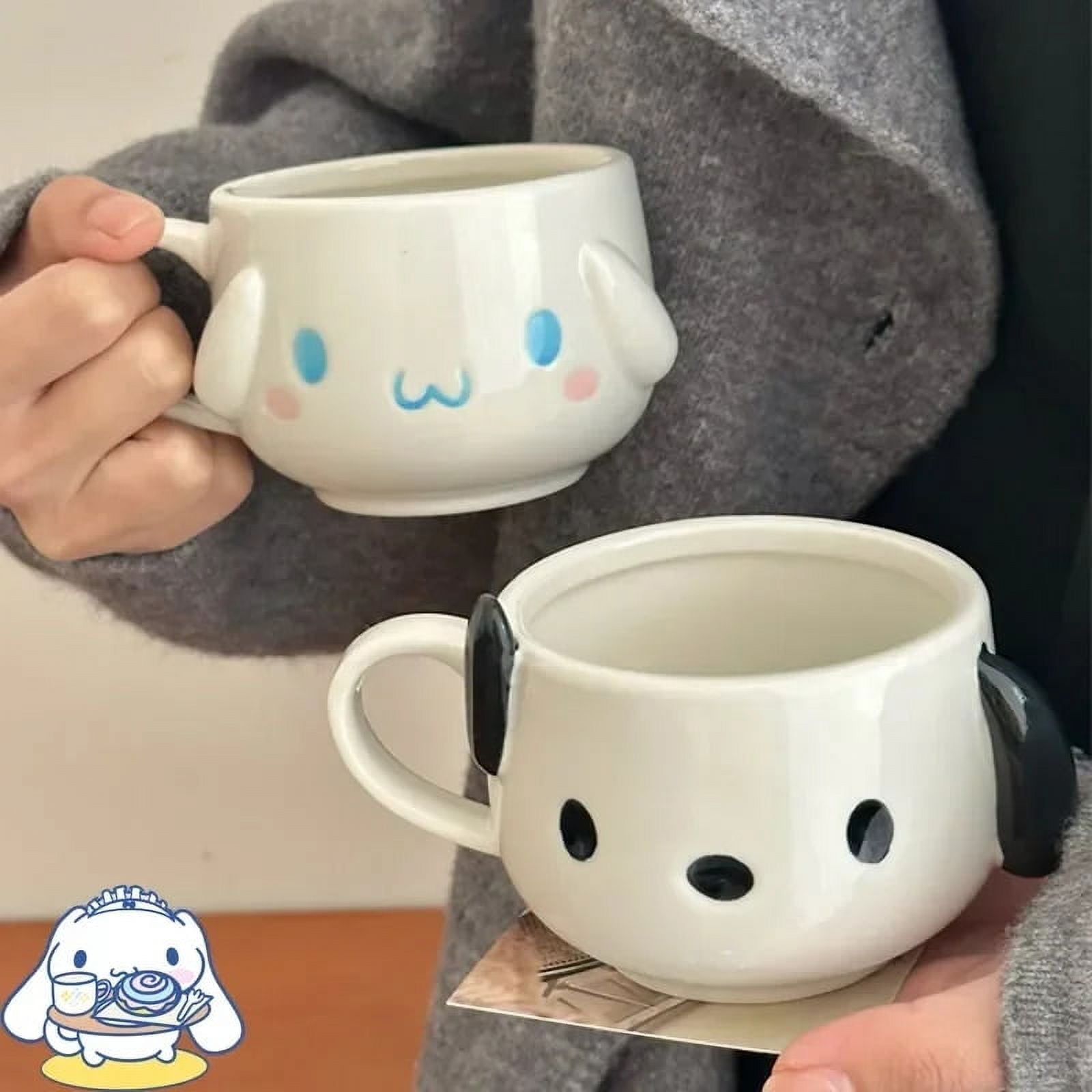 Sanrio Cinnamoroll Coffee Cup Kawaii Home Cute Cartoon Anime Pochacco ...