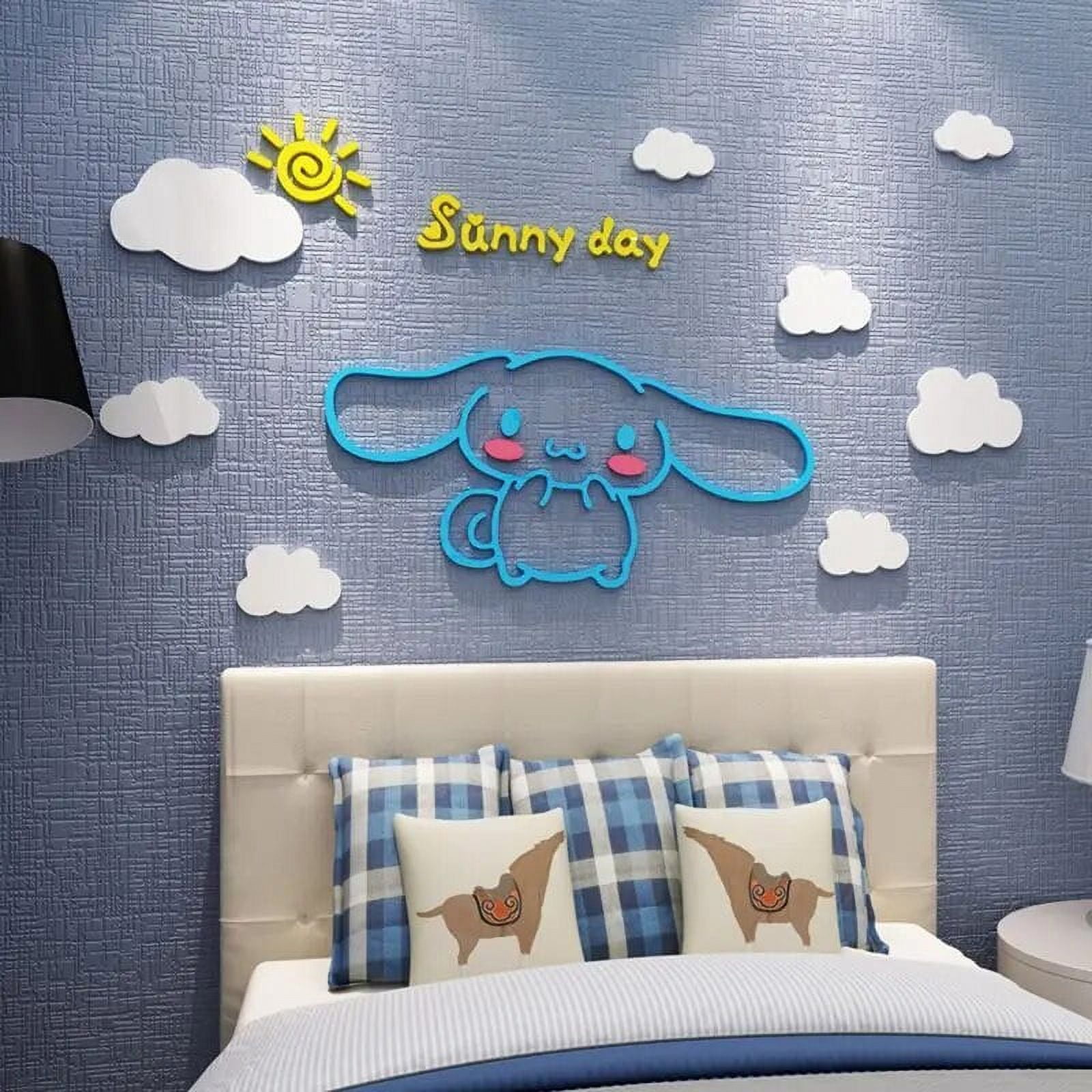 Sanrio Cinnamoroll Cute Warm Background Stickers Kawaii Bedroom Bedside ...
