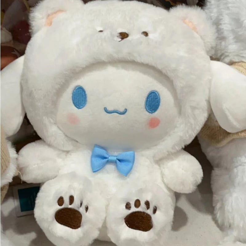 Sanrio Cinnamoroll Dog Cute Transformation into White Bear Kawaii Plush ...