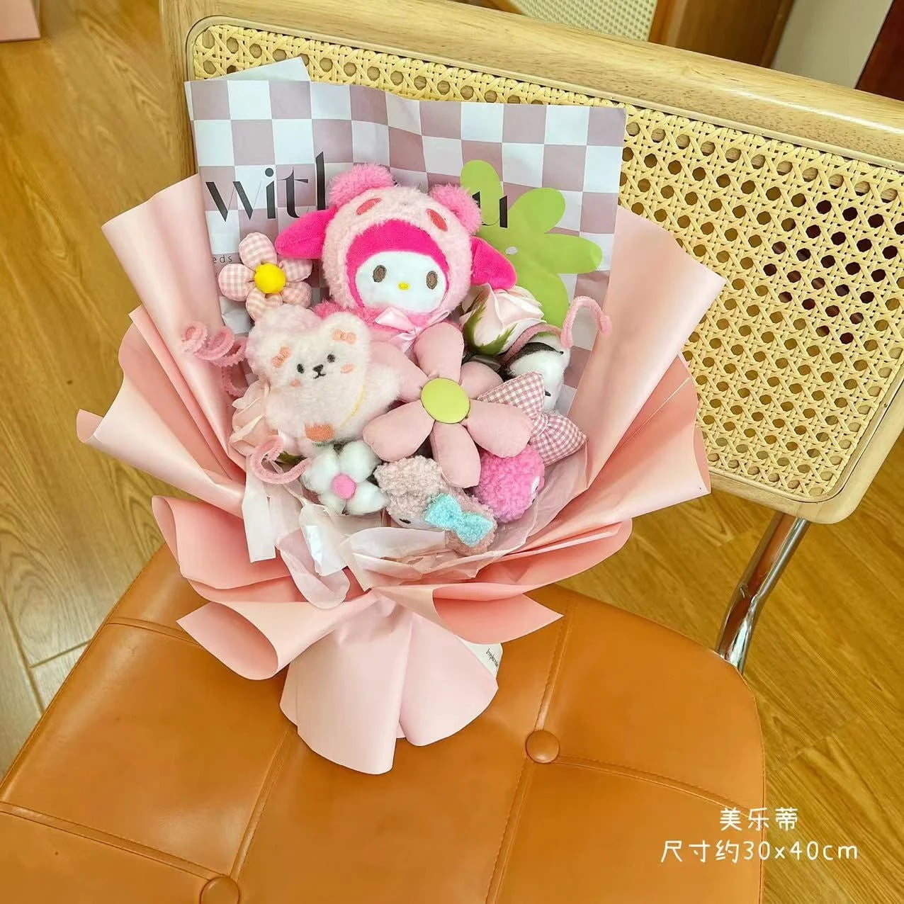 Sanrio Cinnamoroll Doll Bouquet Finished Kuromi Kawaii Valentine's Day ...