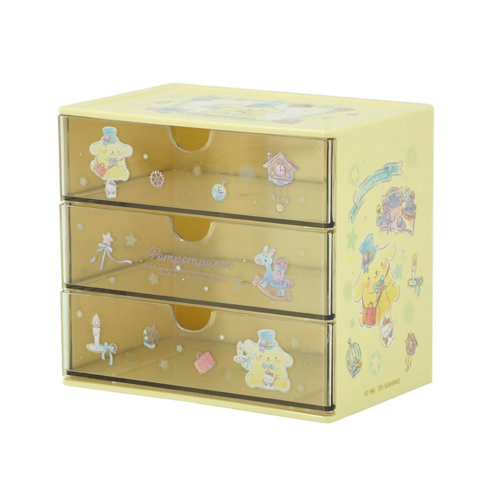 Sanrio Cinnamoroll Drawer Storage Box Kawaii Mymelody Pompom Purin Girl ...