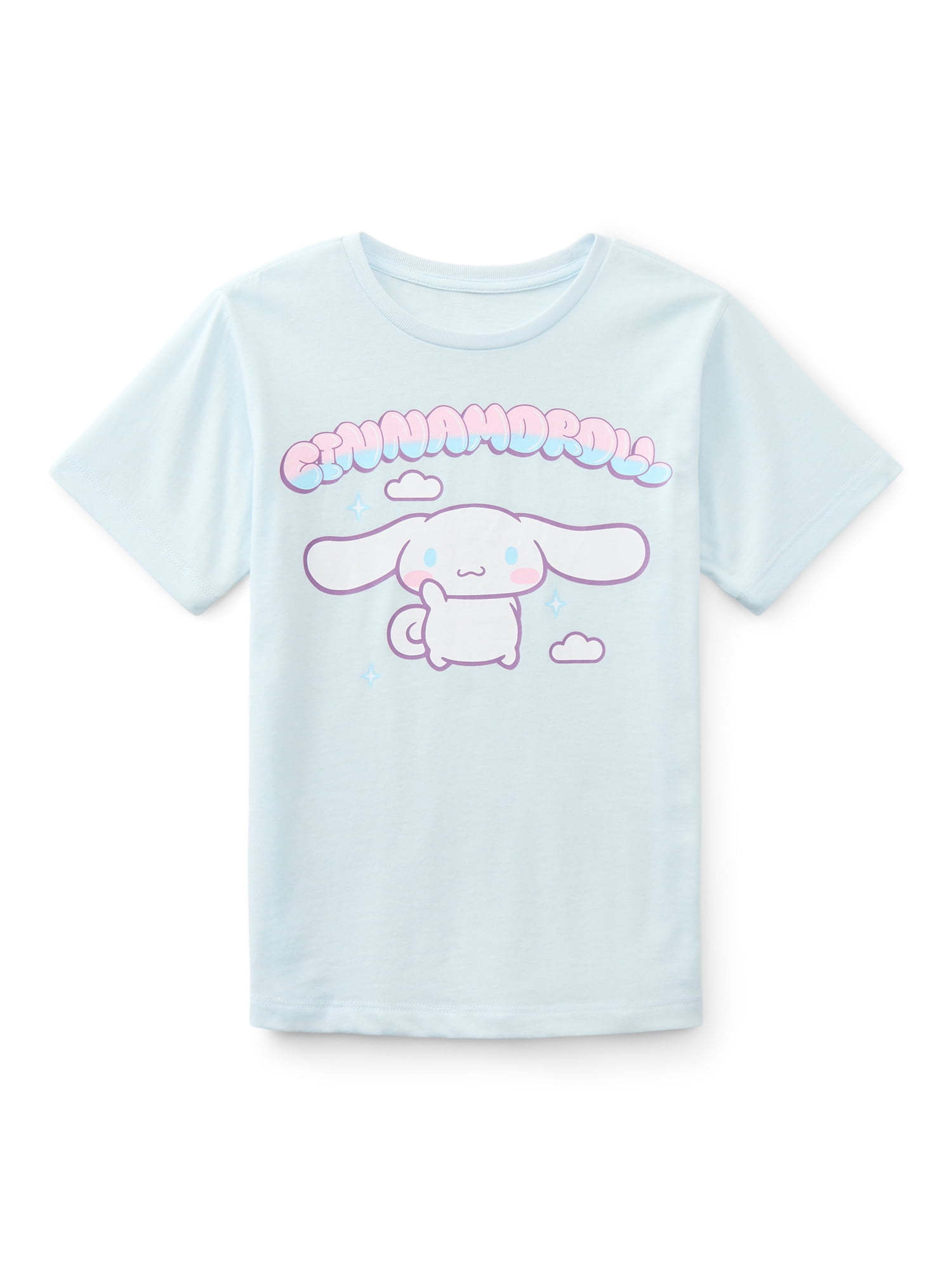 Sanrio Cinnamoroll Flight Girls Short Sleeve Graphic T-Shirt, Sizes 4 ...