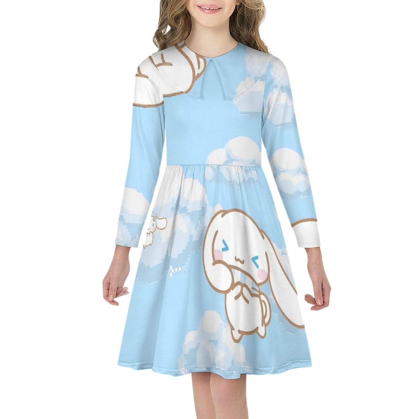 Sanrio Cinnamoroll Girls long sleeve cartoon autumn and winter dress ...