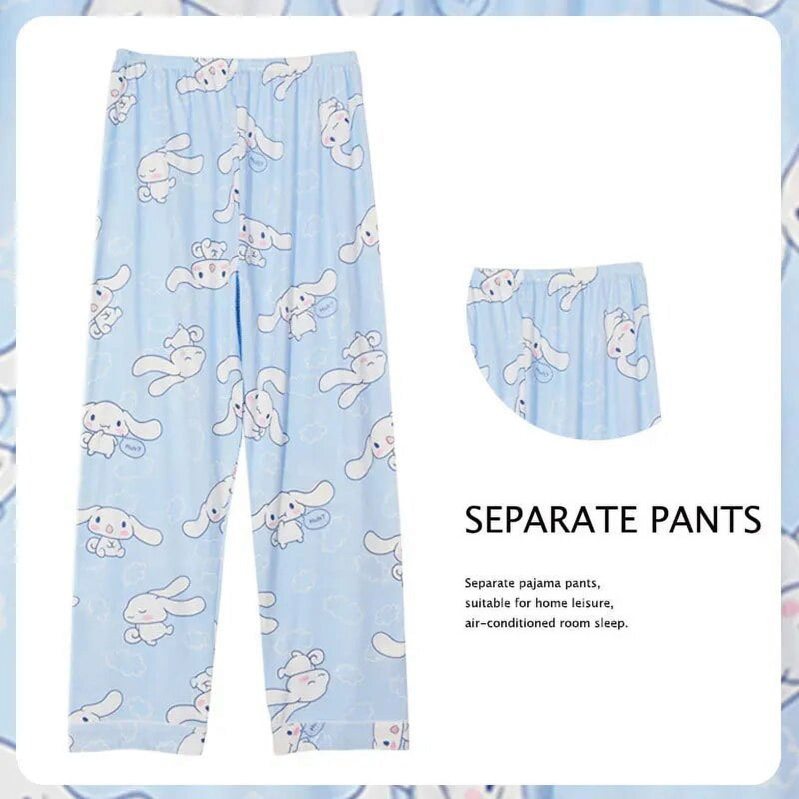 Sanrio Cinnamoroll Hello Kitty Kuromi Casual Pants Spring Summer Autumn ...