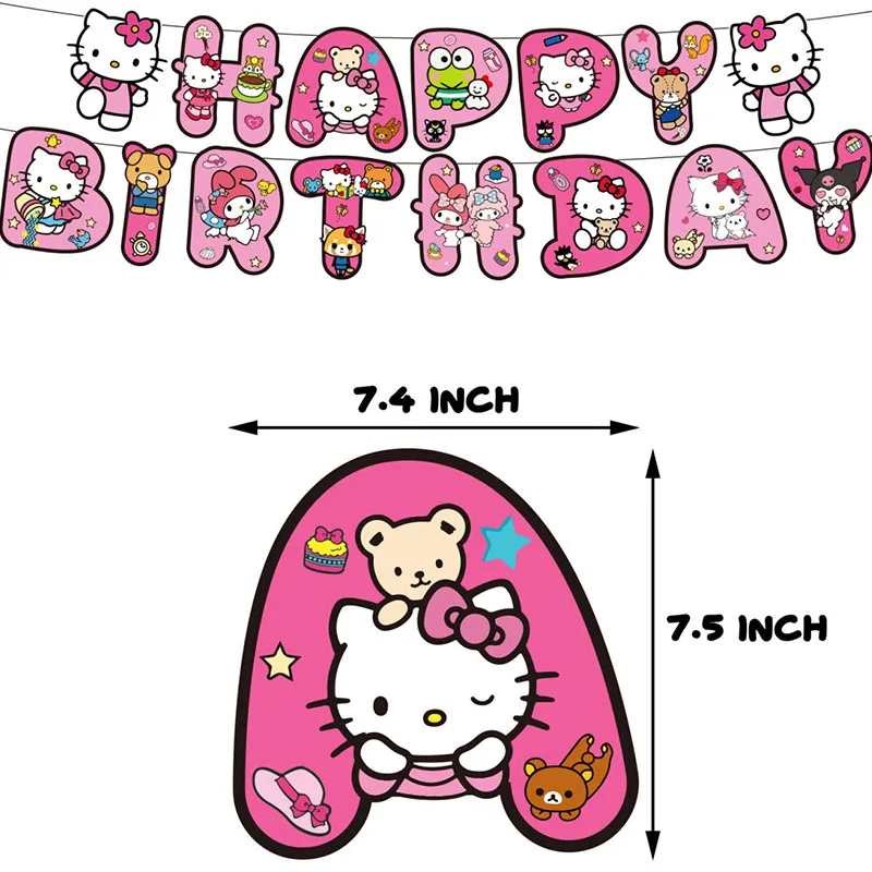 Sanrio Cinnamoroll Hello Kitty Kuromi My Melody Birthday Parties ...