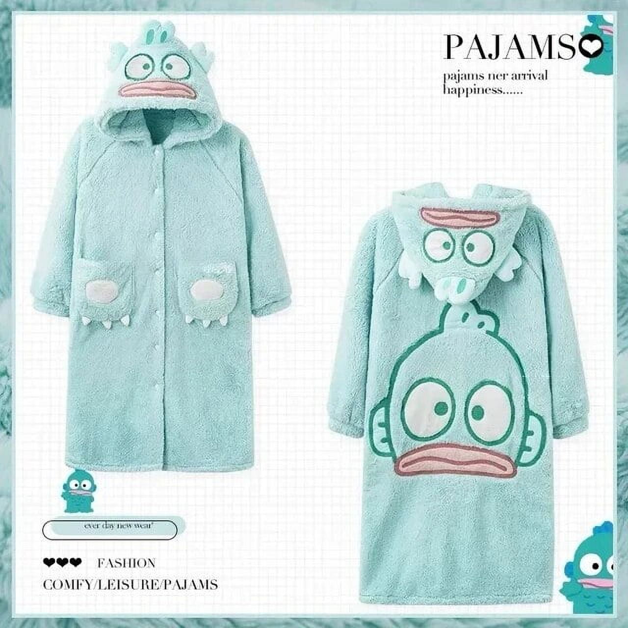 Sanrio Cinnamoroll & Hello Kitty's Kuromi Cartoon Plush Robe - Anime ...