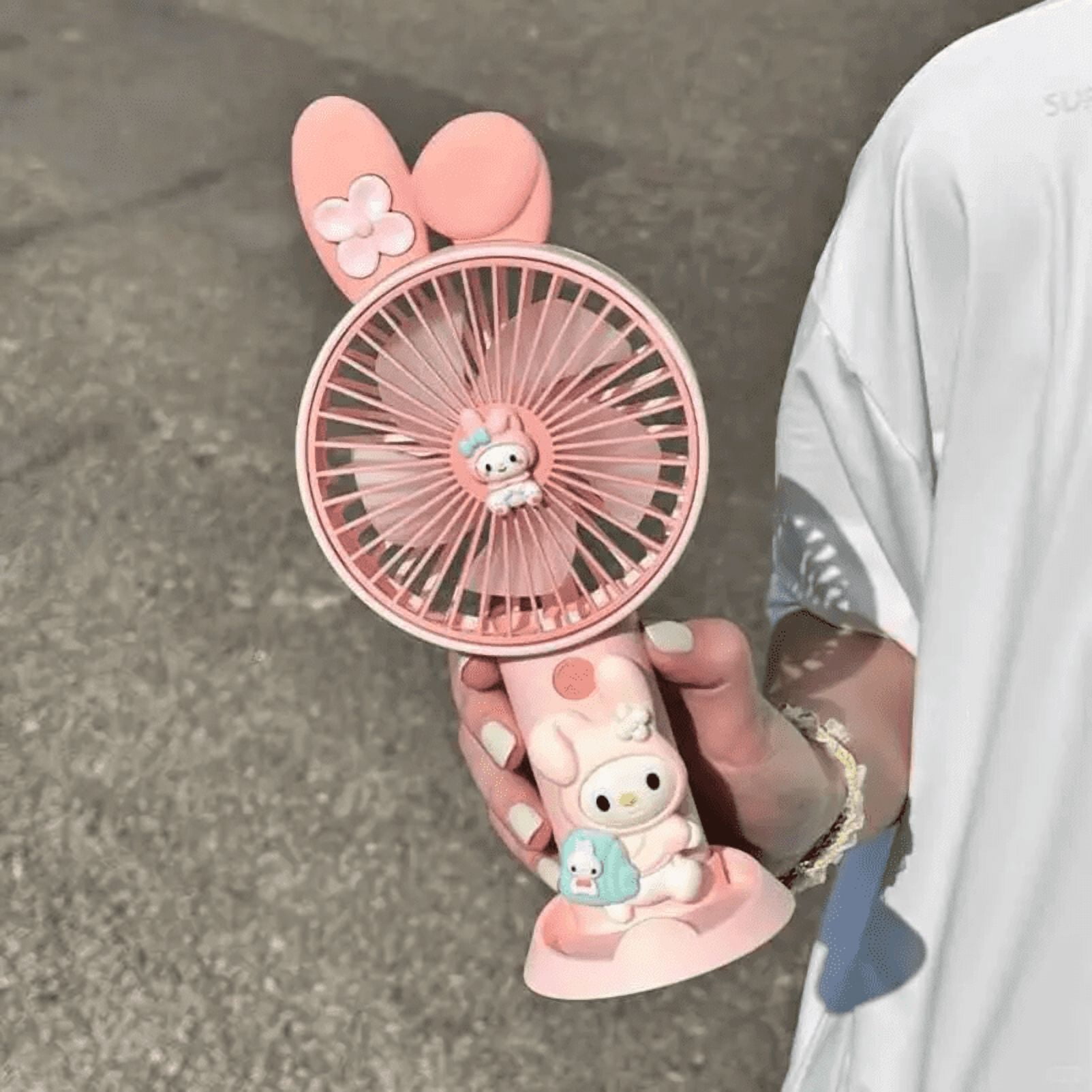 Sanrio Cinnamoroll Kawaii Handheld Small Fan Usb Charging Cute Mini ...