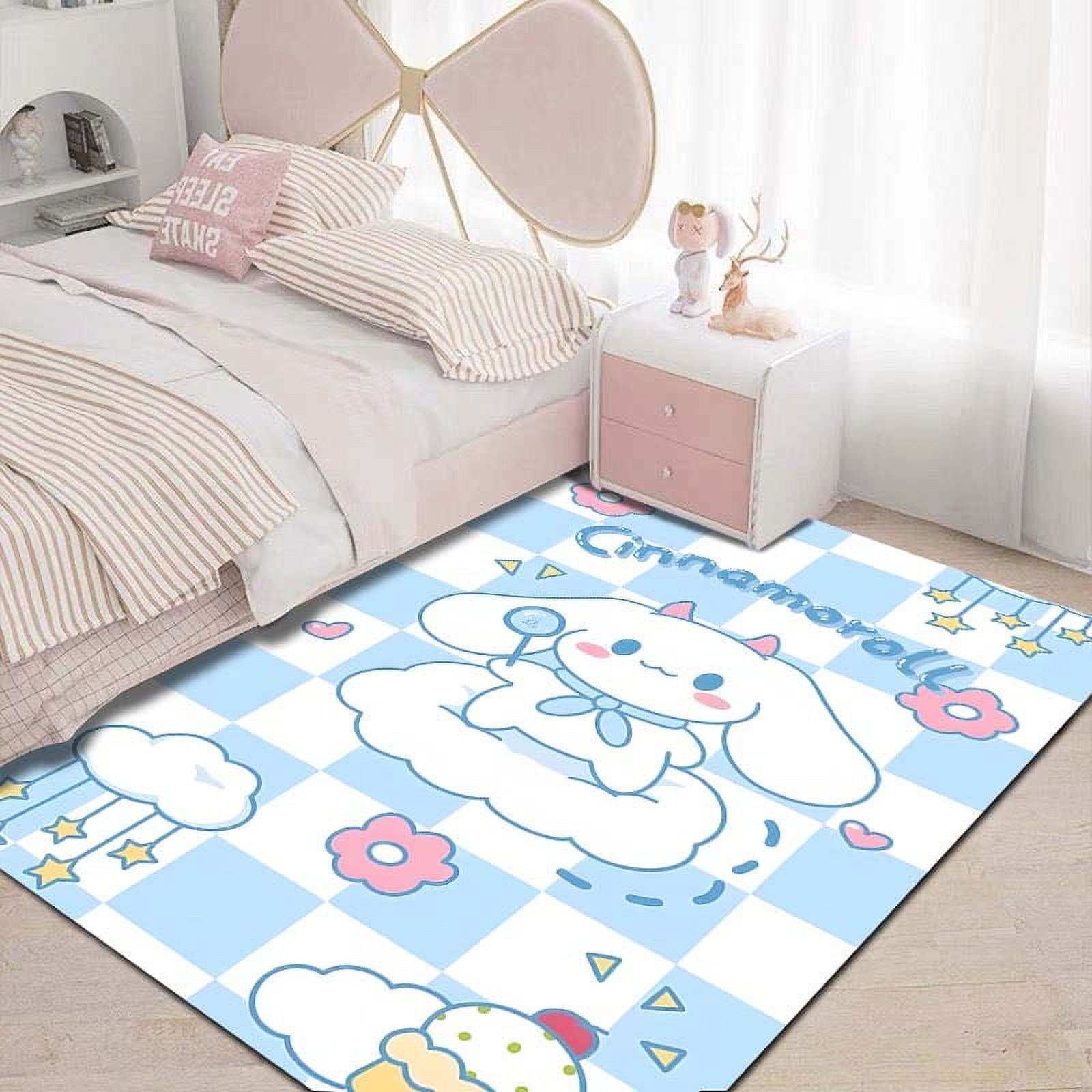Sanrio Cinnamoroll Kawaii Printing Carpet for Girls Room Living Room ...